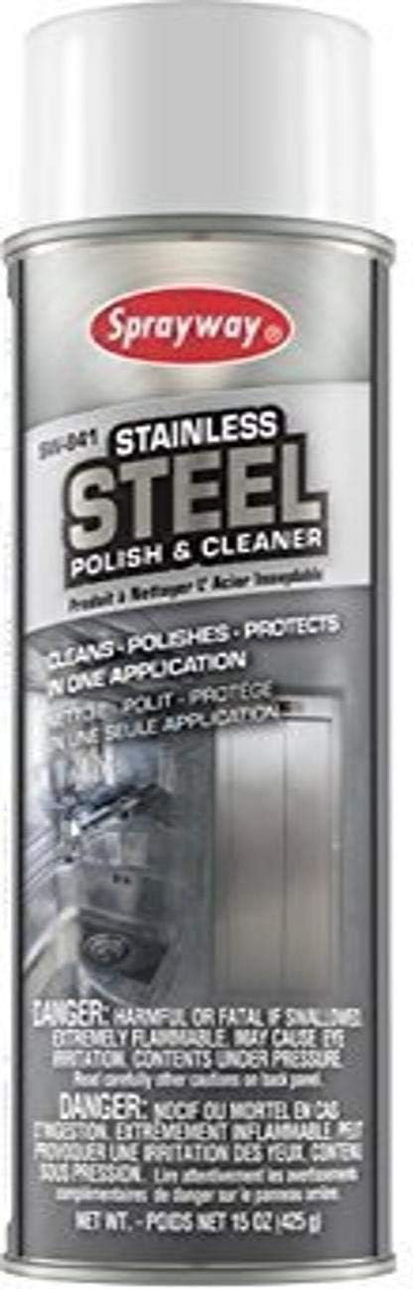 Sprayway Stainless Steel Cleaner, 15oz Can, Pack of 2 841 - Walmart.com