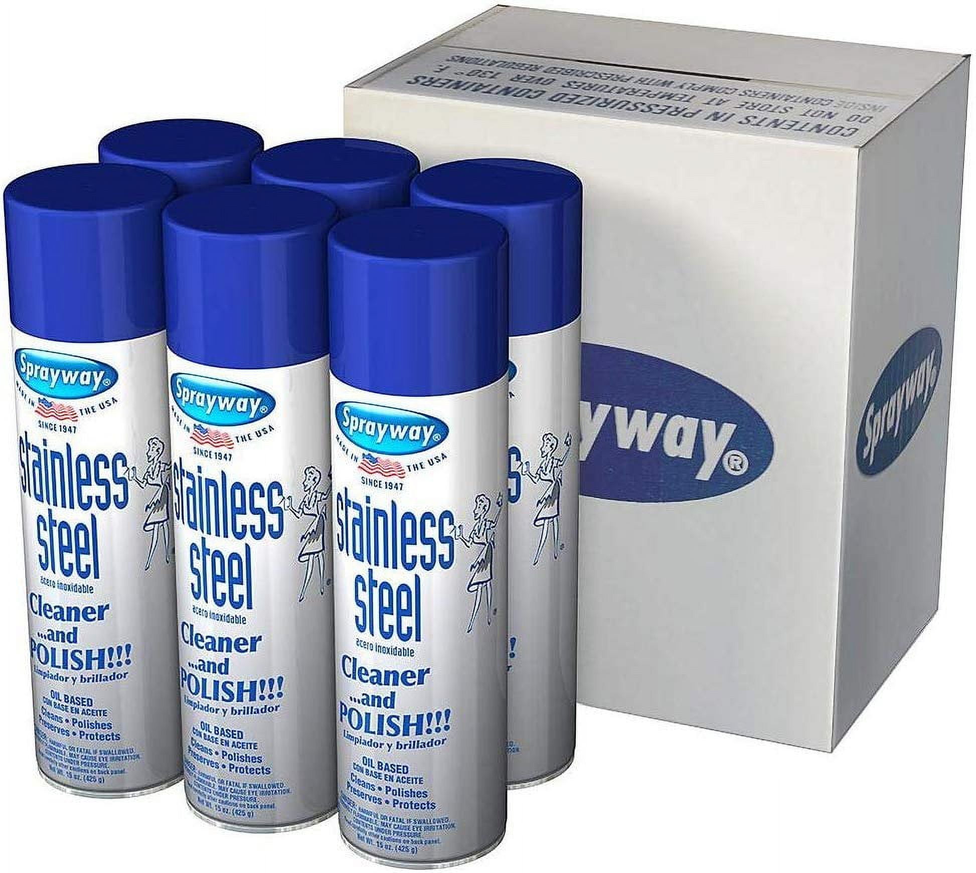 SprayAway Stainless Steel Cleaner and Polish - All Purpose Spray - Pack ...