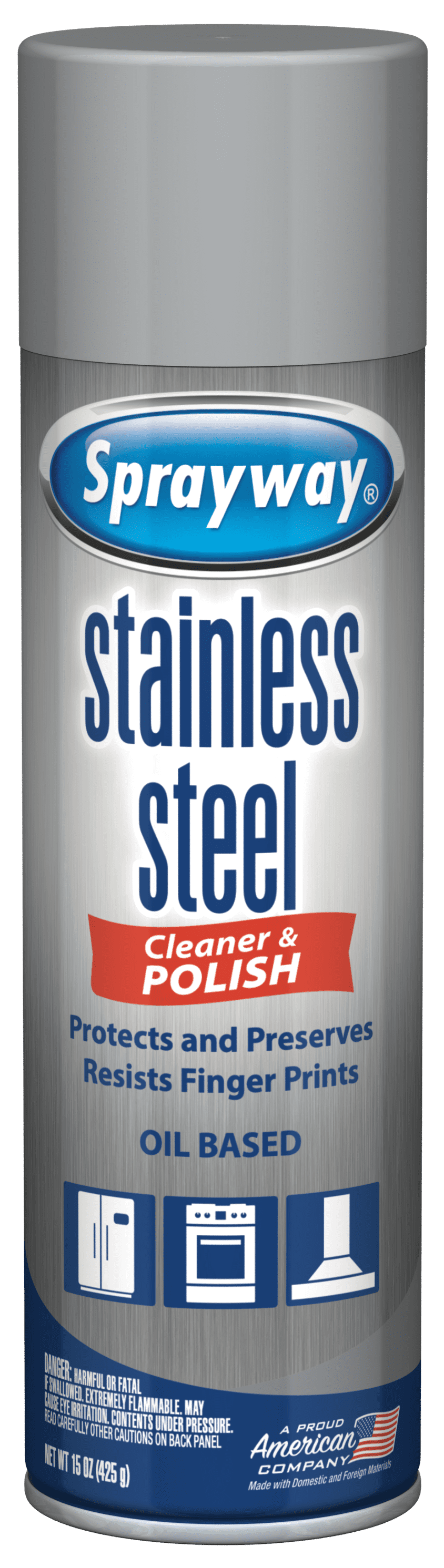 Sprayway Stainless Steel Cleaner and Polish 15 ounce - Walmart.com