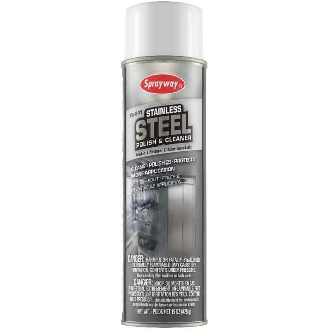 Sprayway Stainless Steel Polish & Cleaner - 15 OZ. AERO. - Walmart.com