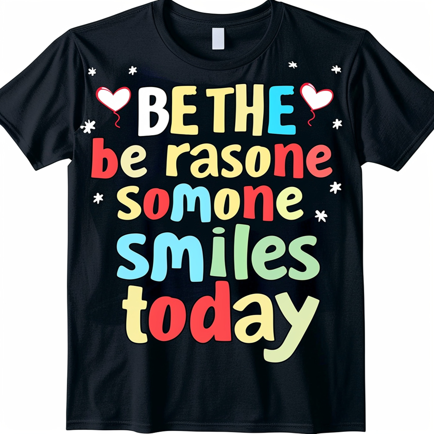Spread Joy with Our Vibrant 'BE THE Reason Someone Smiles Today' Black T Shirt A Must Have for ...
