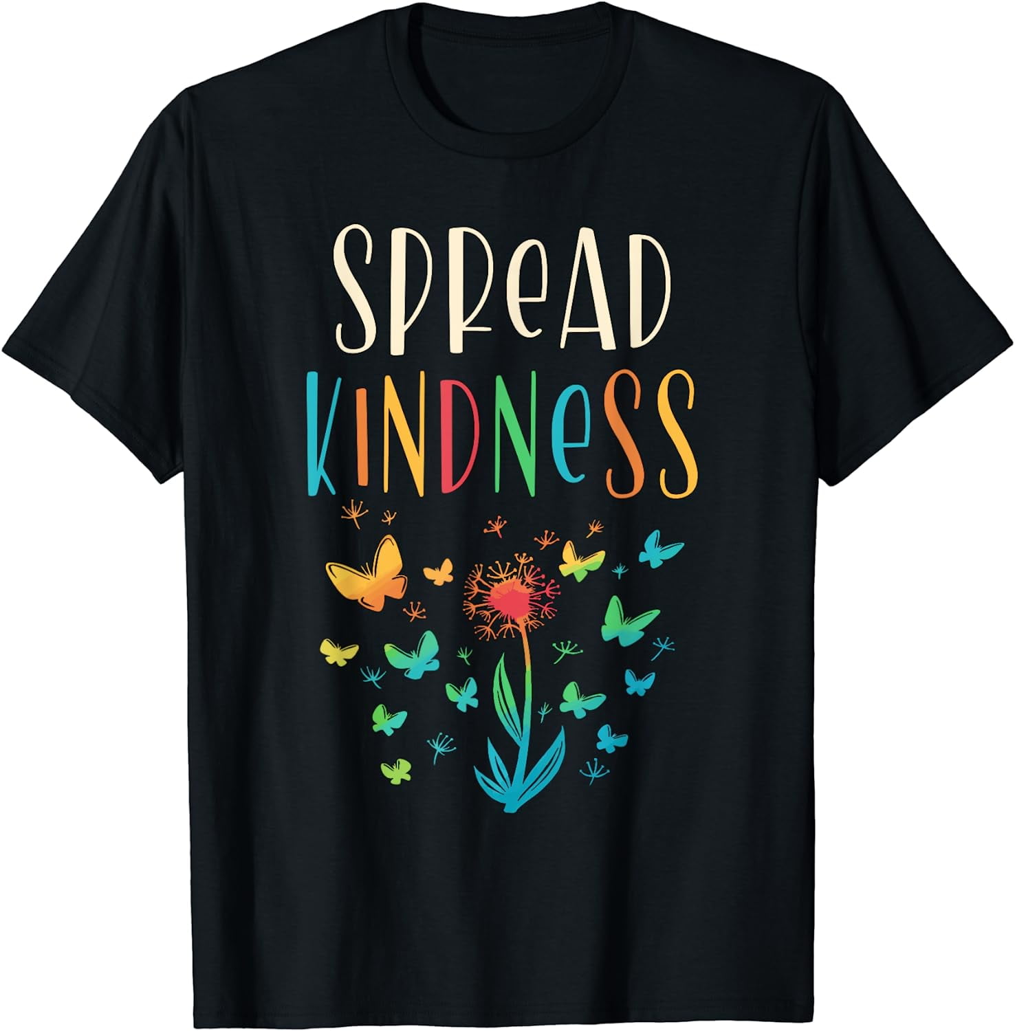 Spread Kindness Inspiration Motivational Encouragement T-Shirt ...