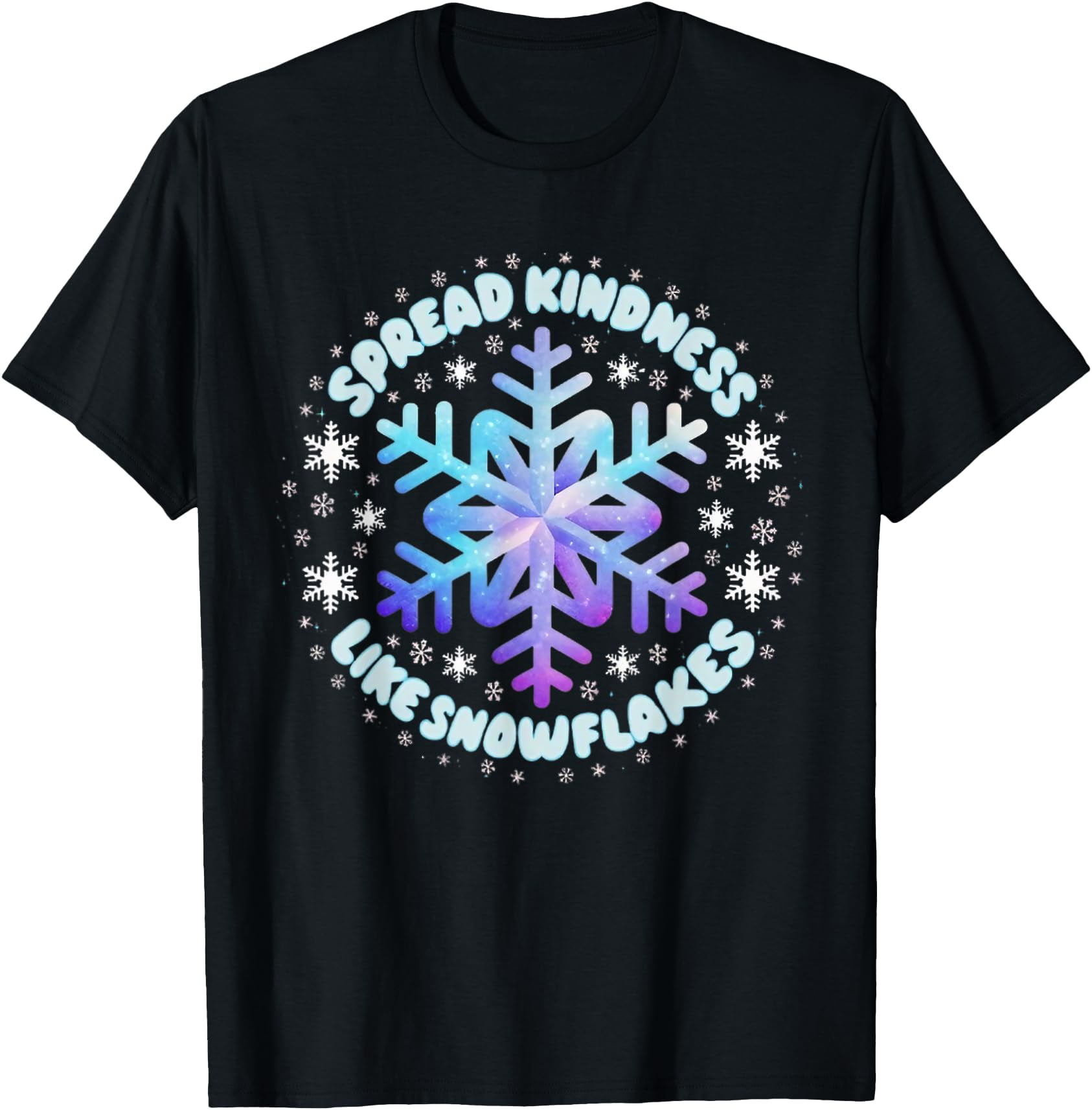 Spread Kindness Like Snowflakes Krismast Teacher Unity Day T-Shirt ...