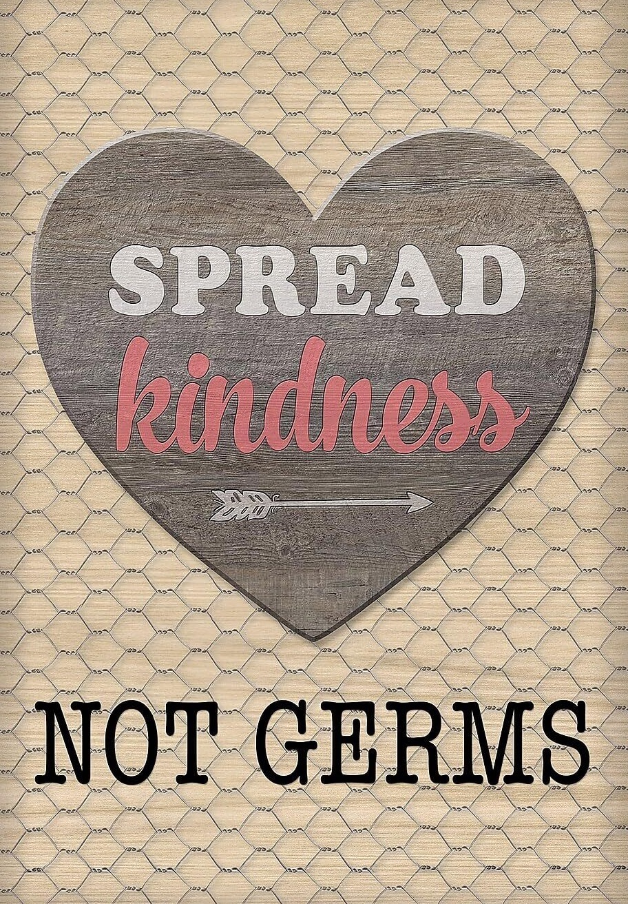 Spread Kindness Not Germs Positive Poster - Walmart.com