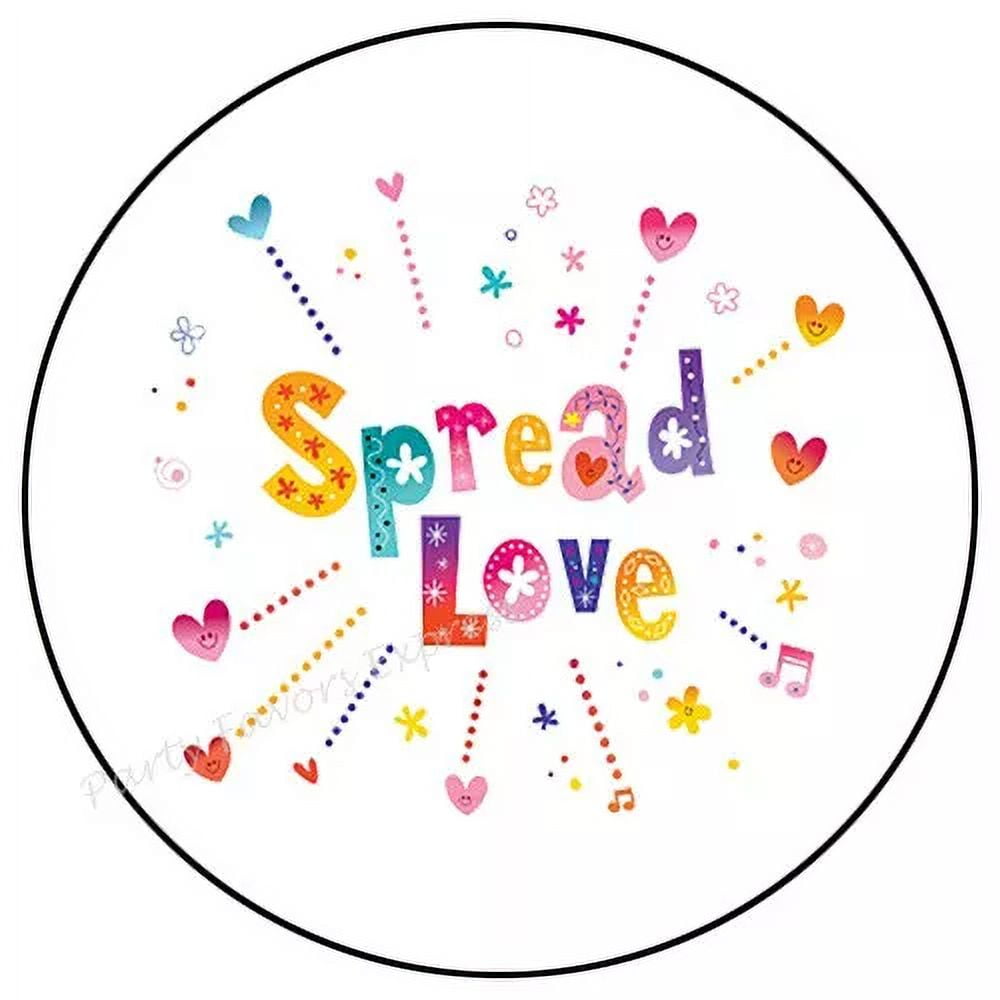 Spread Love Stickers Party Favors Phone Decal Water Bottle Stickers Car ...