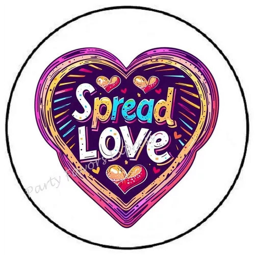 DOPASTICKER Spread Love Stickers Favors Gift You - Decorate Laptops ...