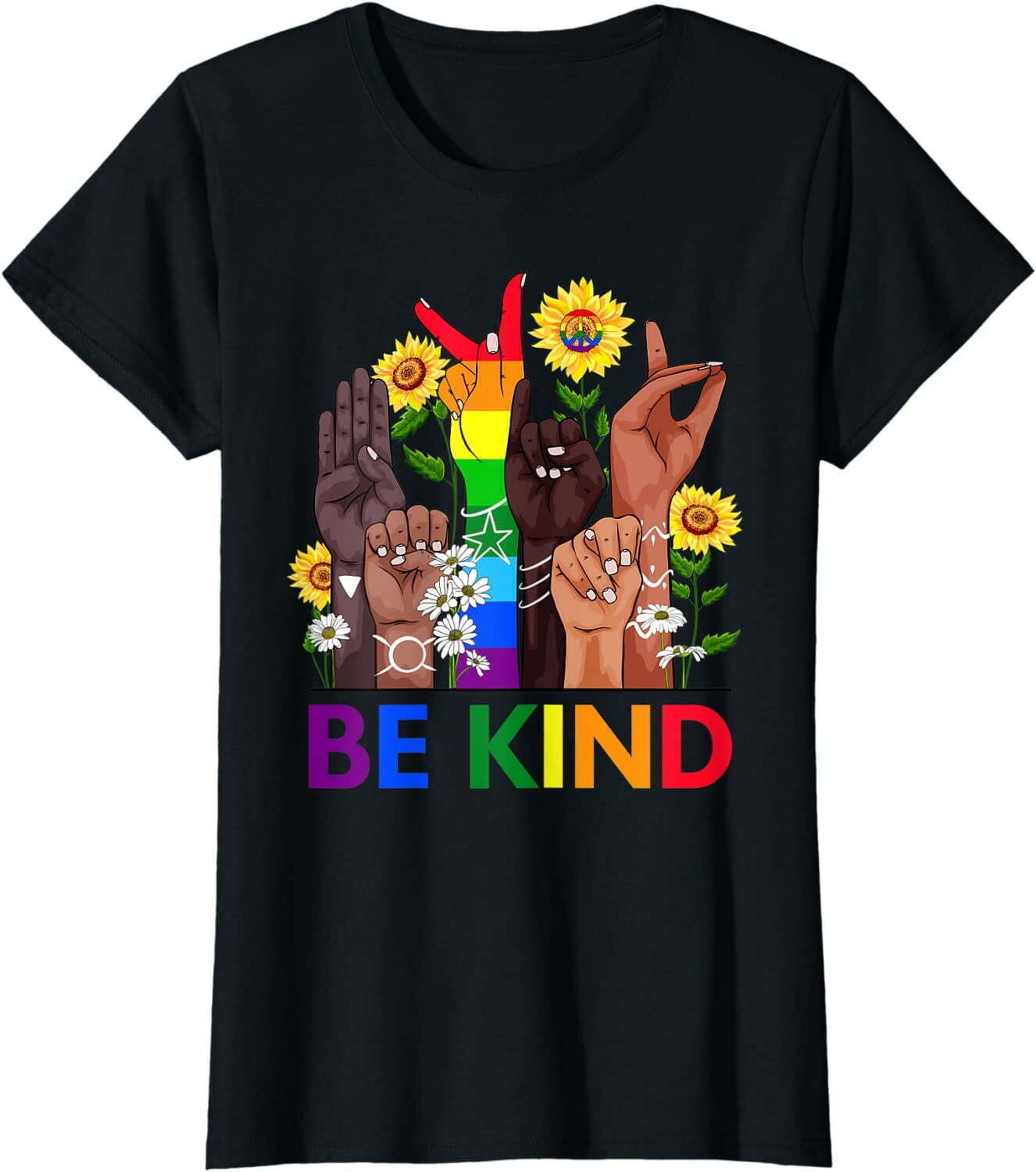 Spread Love And Acceptance With Sign Language Lgbtq Pride Asl Tee