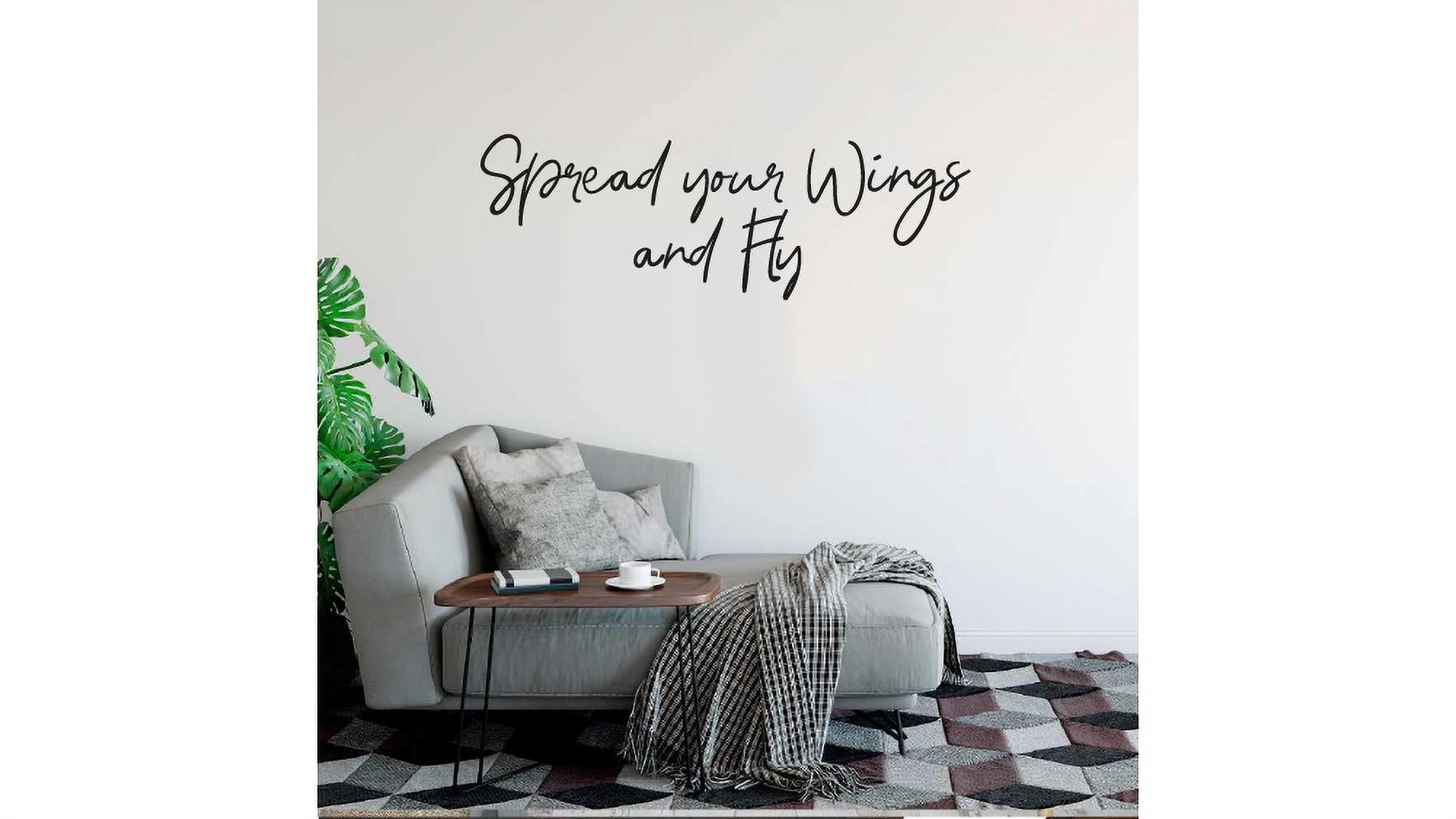 Spread Your Wings And Fly - Personal Motivation Inspirational Quote Vinyl Wall Decal Wall ...