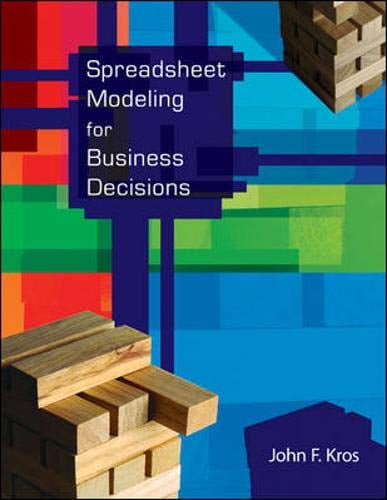 Pre-Owned Spreadsheet Modeling for Business Decisions with Student CD-ROM + CBSVS Passcode Card ...