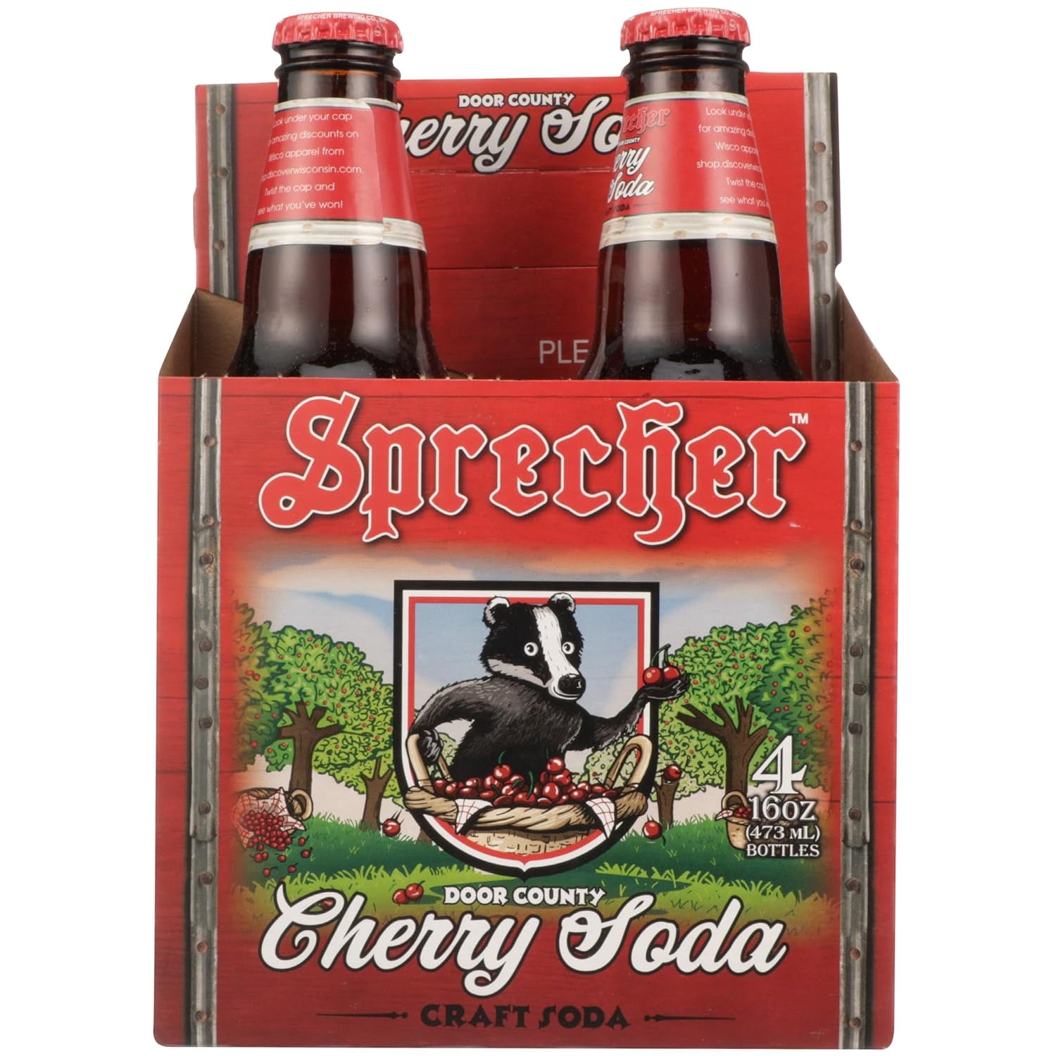 Sprecher Cherry Soda 4 Pack 64 fl oz (Pack Of 6) - Walmart.com
