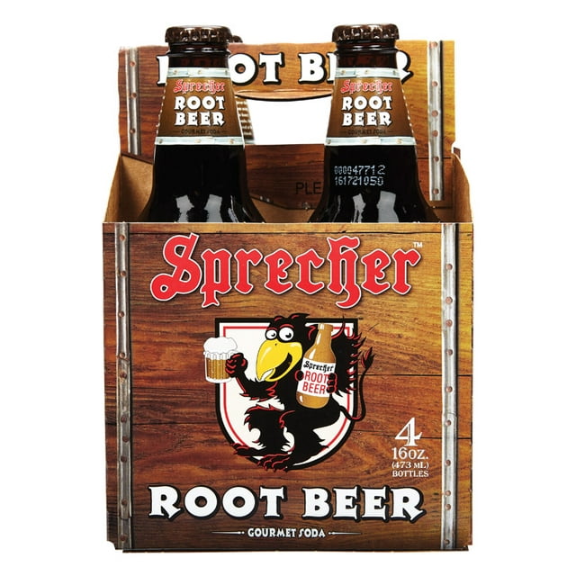 9394644 ROOTBEER SODA 16OZ Sprecher Root Beer Soda 16 oz (Pack of 24 ...