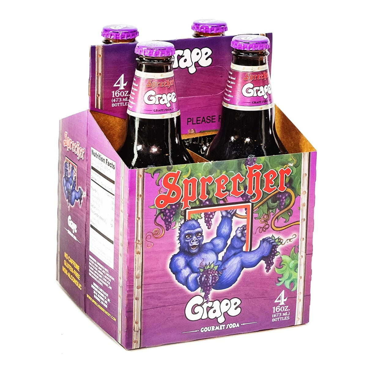 Sprecher: Soda Grape 4pk, 64 Fo - Walmart.com