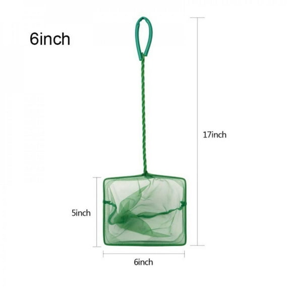 Spree Nylon Aquarium Fish Shrimp Net Meshy Green for aquariums 4/5/6/8 ...