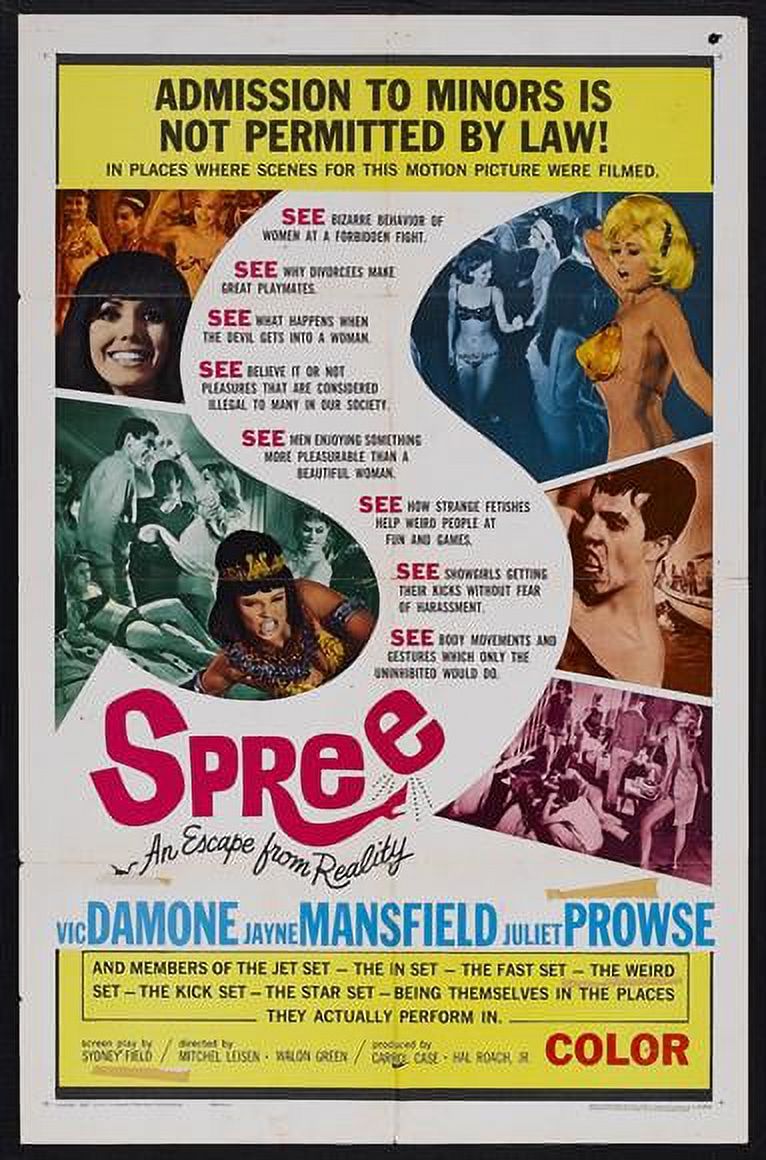 Spree - movie POSTER (Style B) (11" x 17") (1967) - Walmart.com
