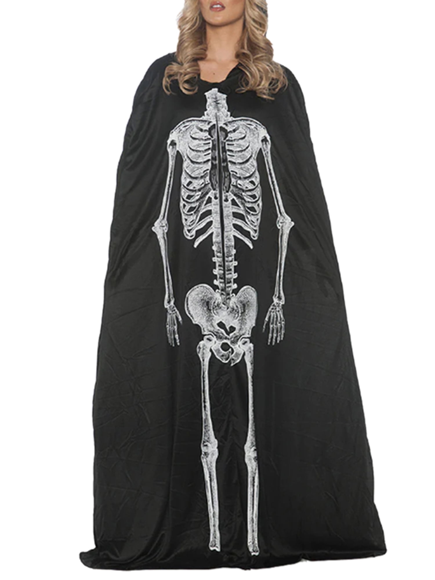 Sprifallbaby Adult Halloween Costumes Creepy Black Hooded Cloak ...
