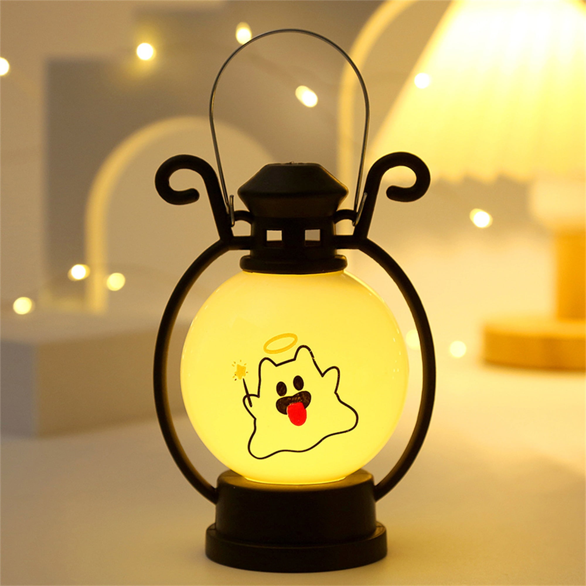 Sprifallbaby Ghost Lantern Lights LED Battery Operated Flameless ...
