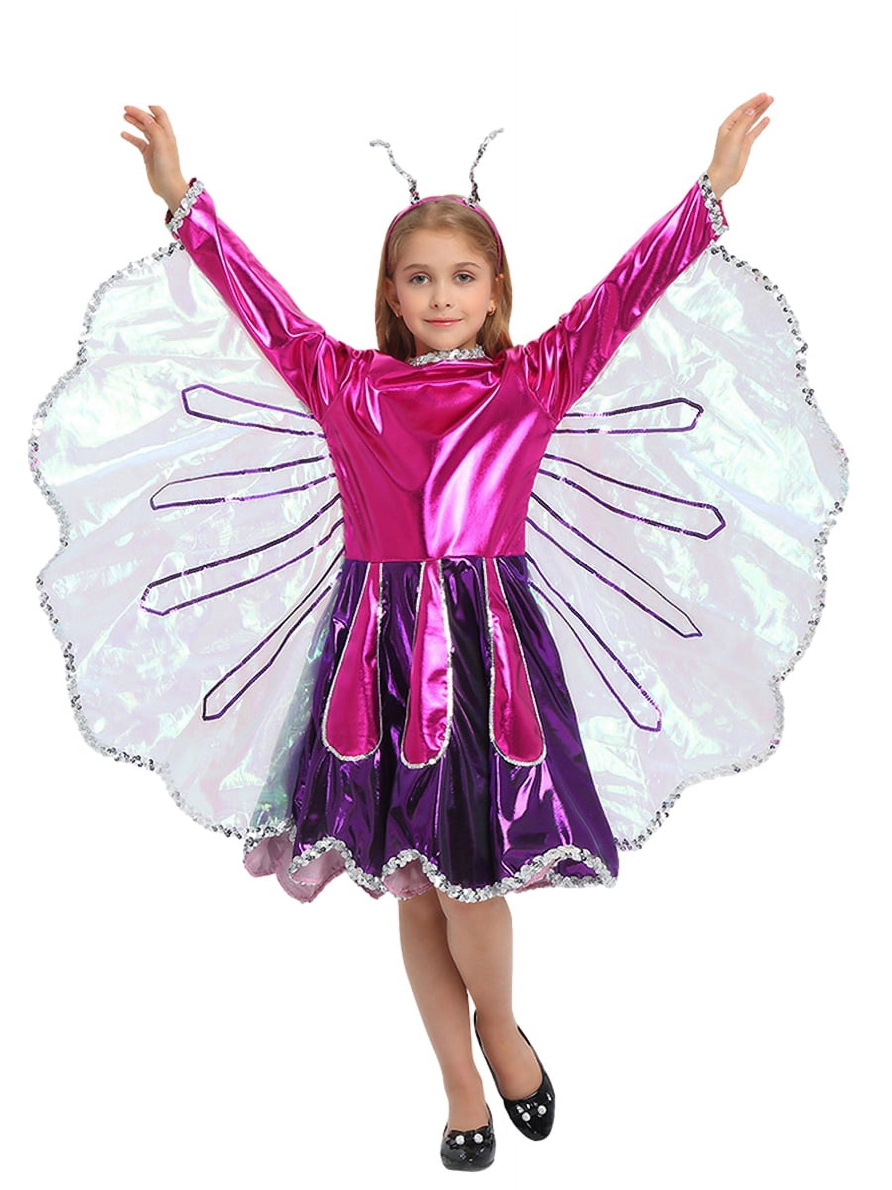 Sprifallbaby Halloween Butterfly Costume for Girls, Cute Fairy Dress ...