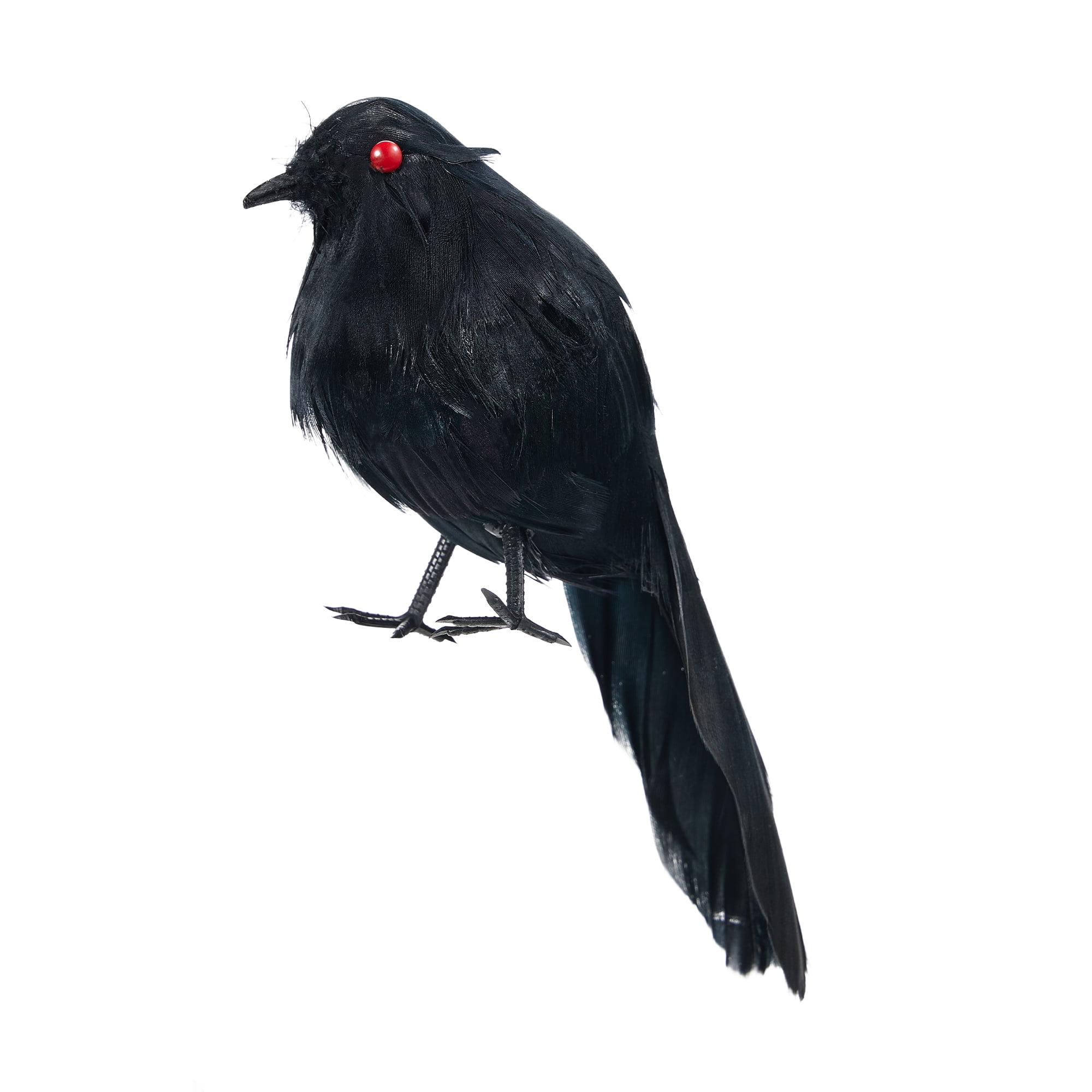 Sprifallbaby Halloween Crow Black Fake Crow Standing Flying Crow Decoy ...