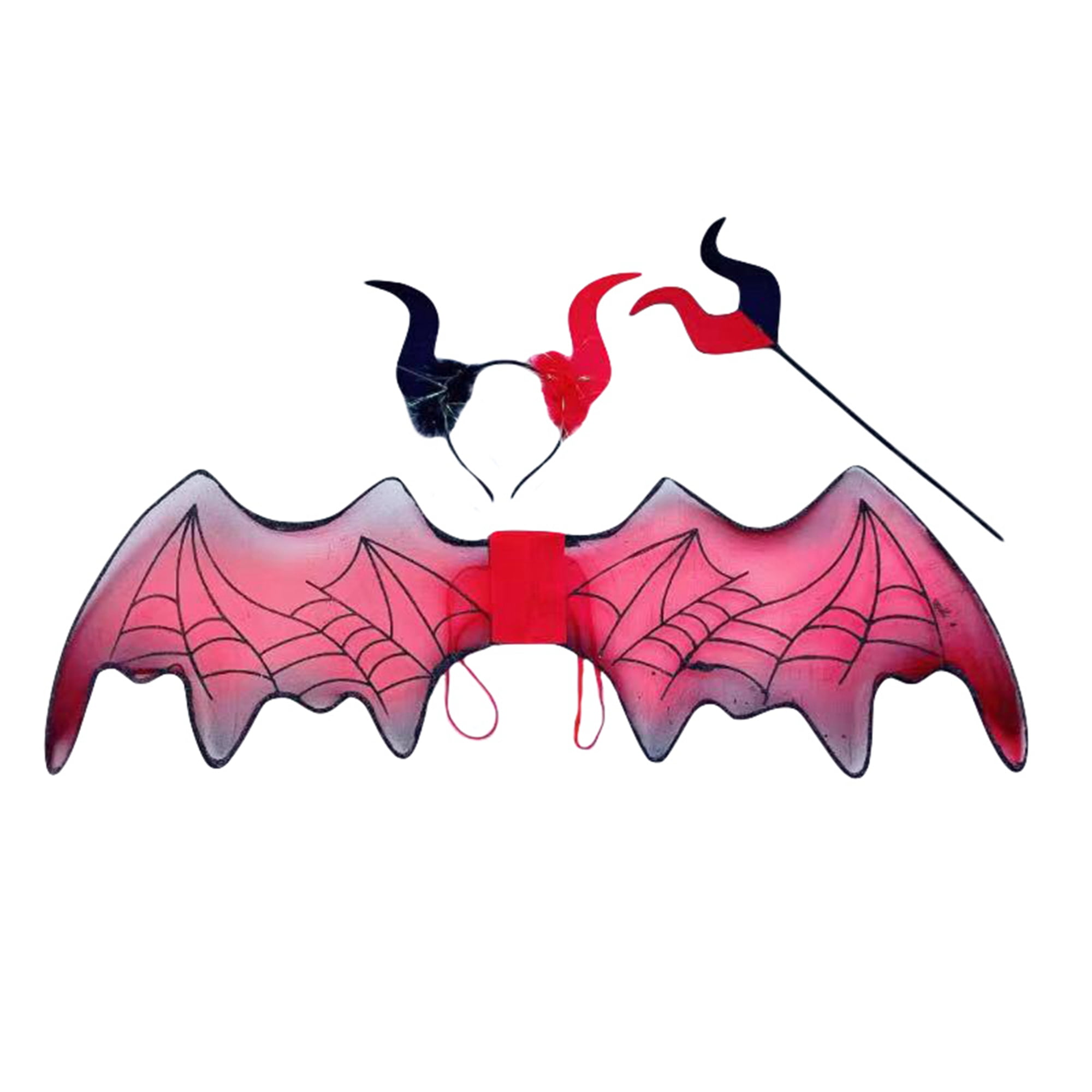 Sprifallbaby Halloween Devil Costume Accessories Devil Wings Horns ...
