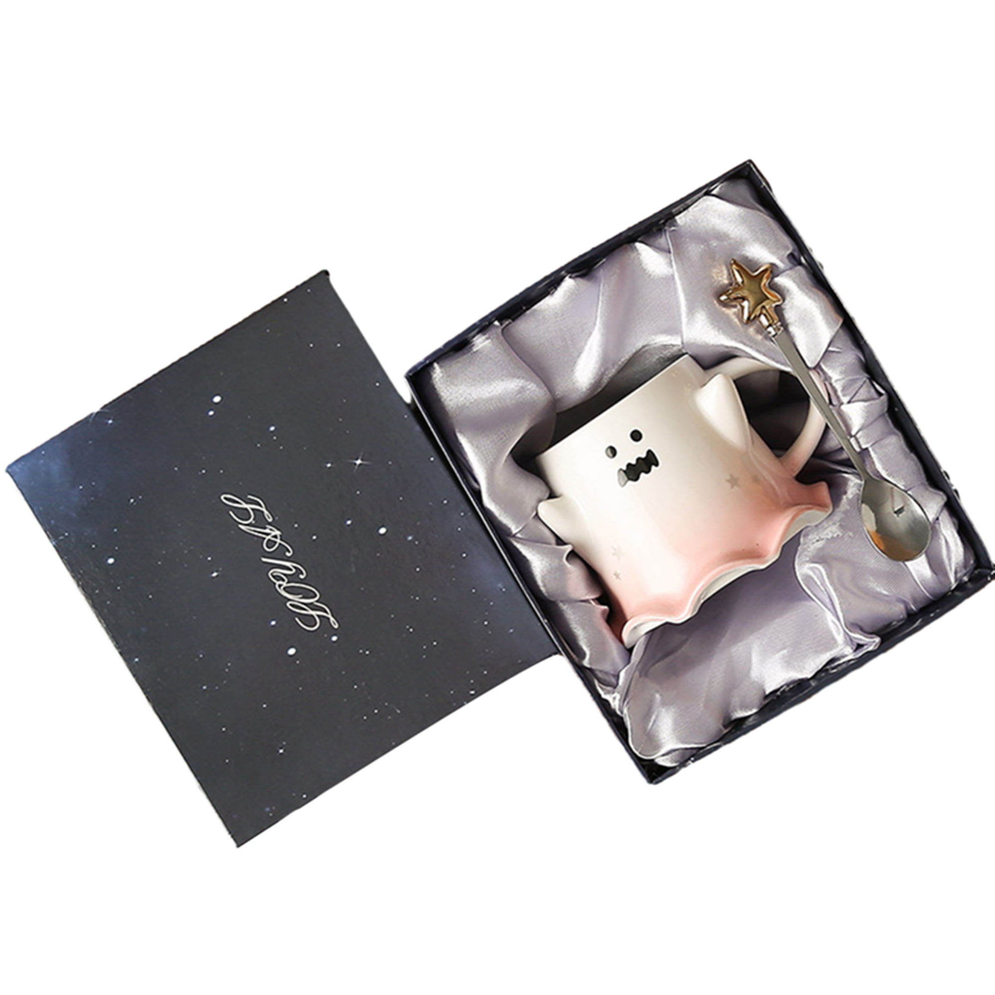 Sprifallbaby Halloween Mug Set, 460ml Ghost Mug Microwave Safe Coffee ...