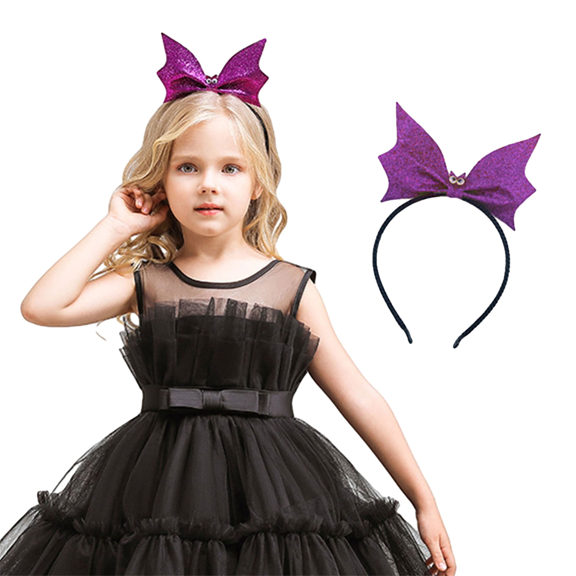 Sprifallbaby Halloween Pumpkin Spider Bat Hair Hoop for Kids Girls ...