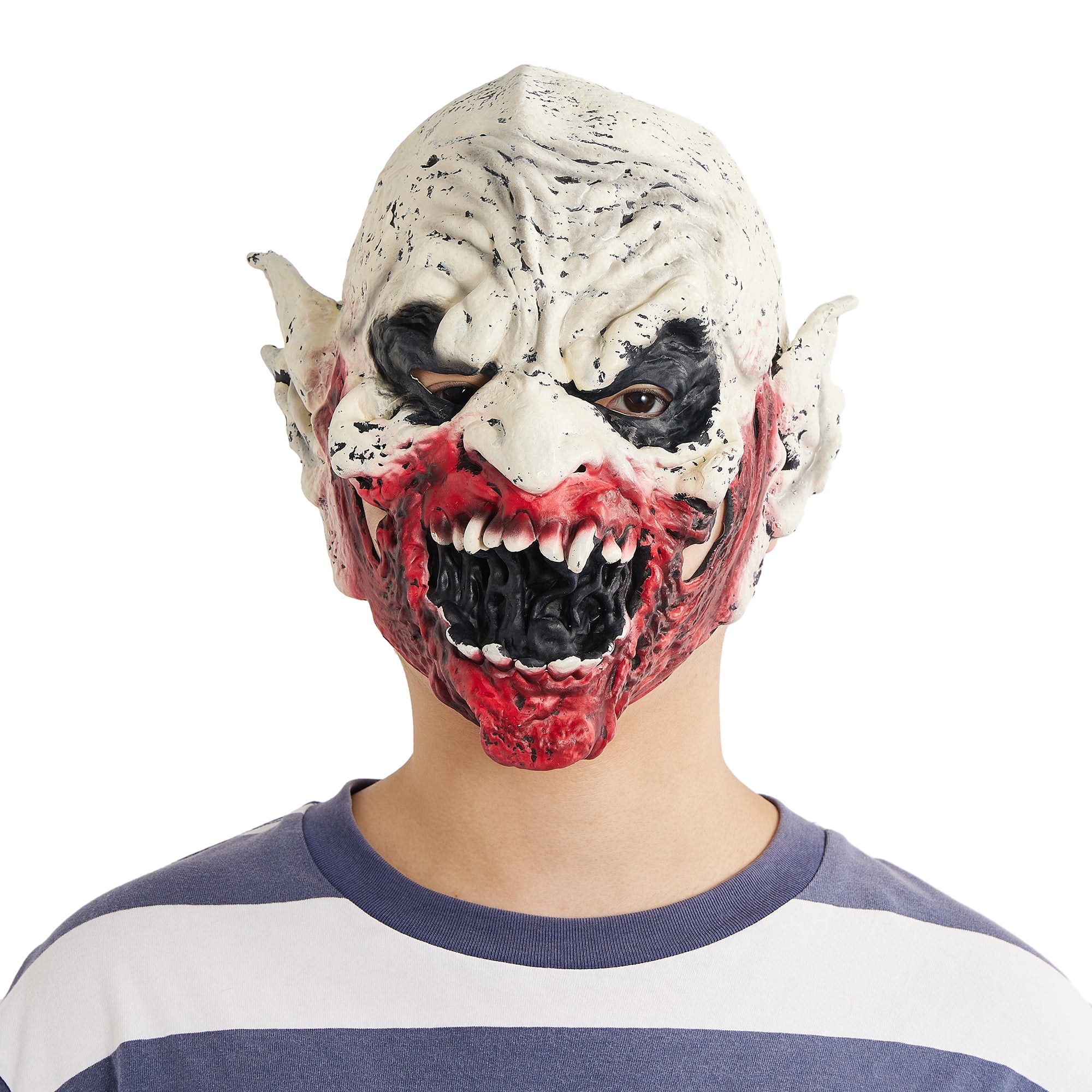 Sprifallbaby Halloween Skull Facewear Latex Realistic Scary Facewear ...