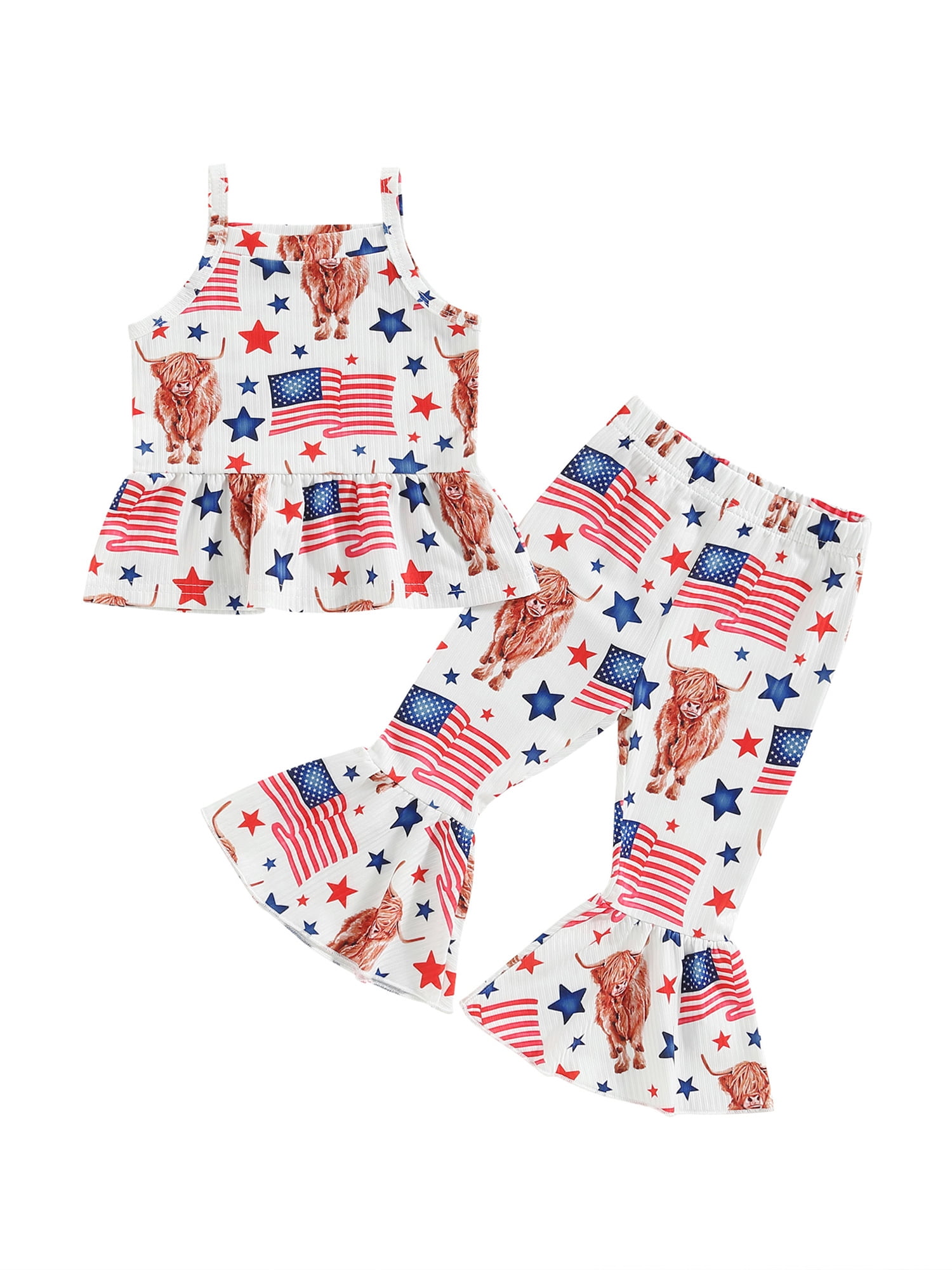 Sprifallbaby Kid Girl Clothes Suit, Sleeveless Off Shoulder Vest Tops ...