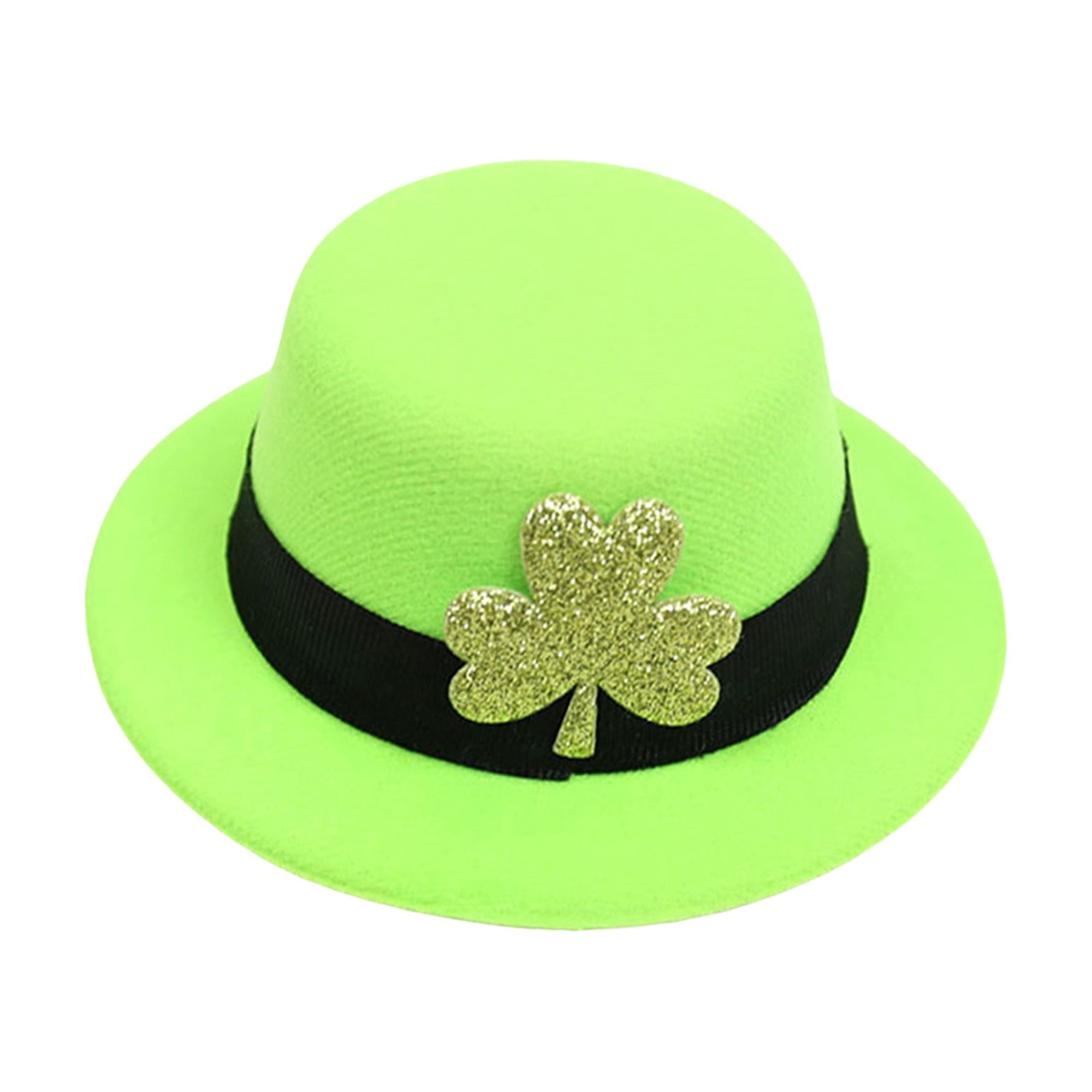 Sprifallbaby Mini Leprechaun Hats, Green Top Hats, Shamrock Party Hats ...