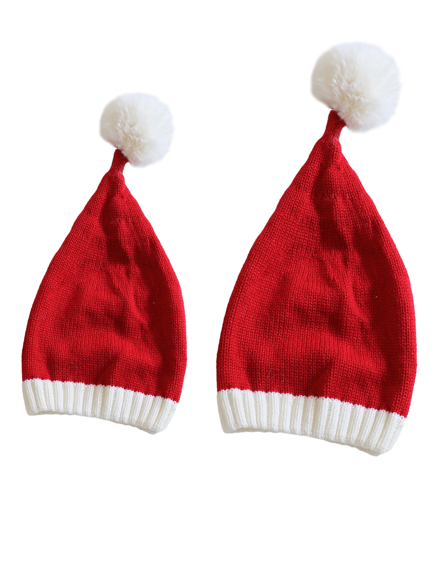 Sprifallbaby Parent-child Christmas Knit Hat Winter Warm Striped Beanie ...