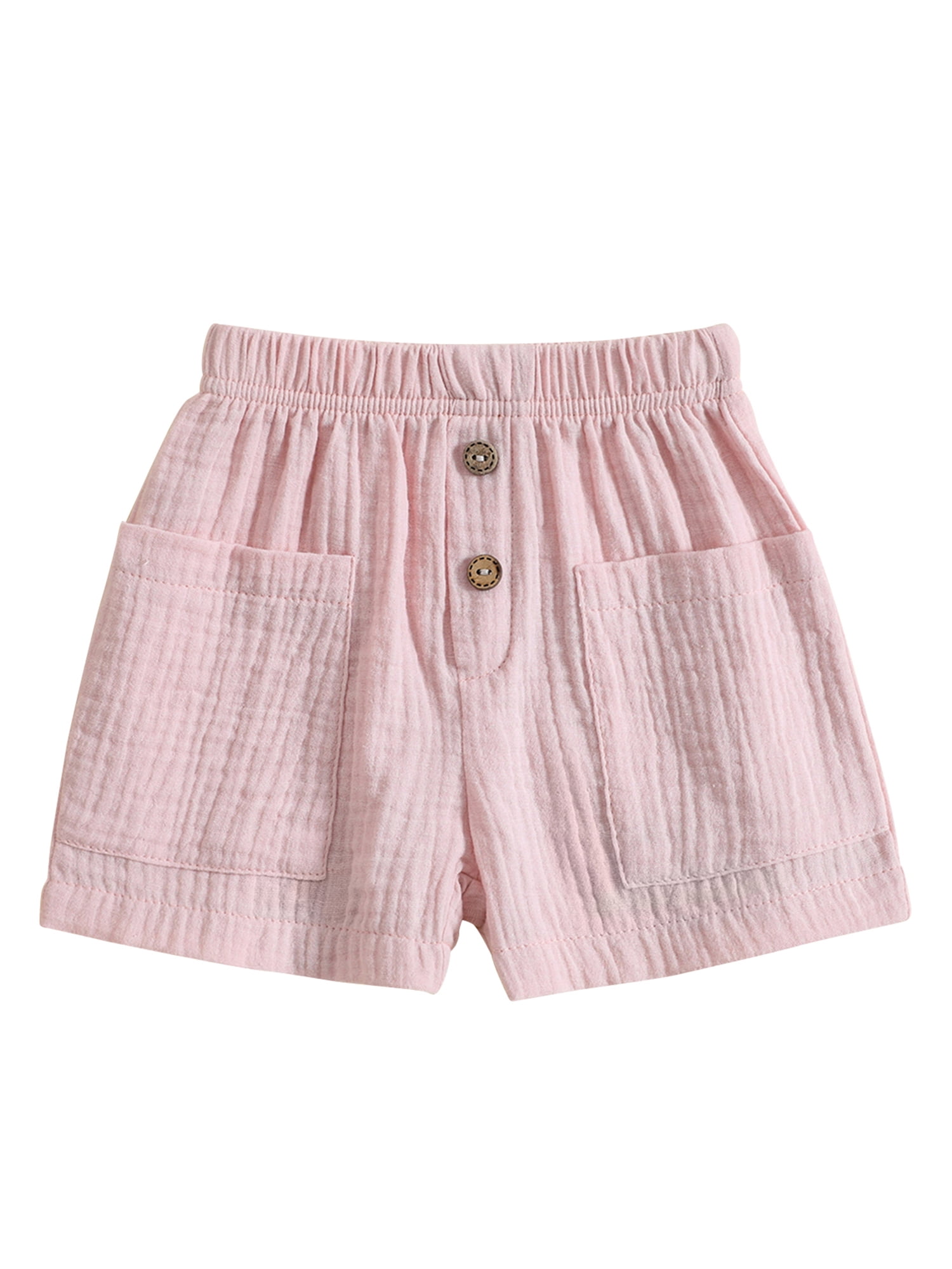 Sprifallbaby Toddler Shorts Elastic Short Pants with Pockets for Infant ...