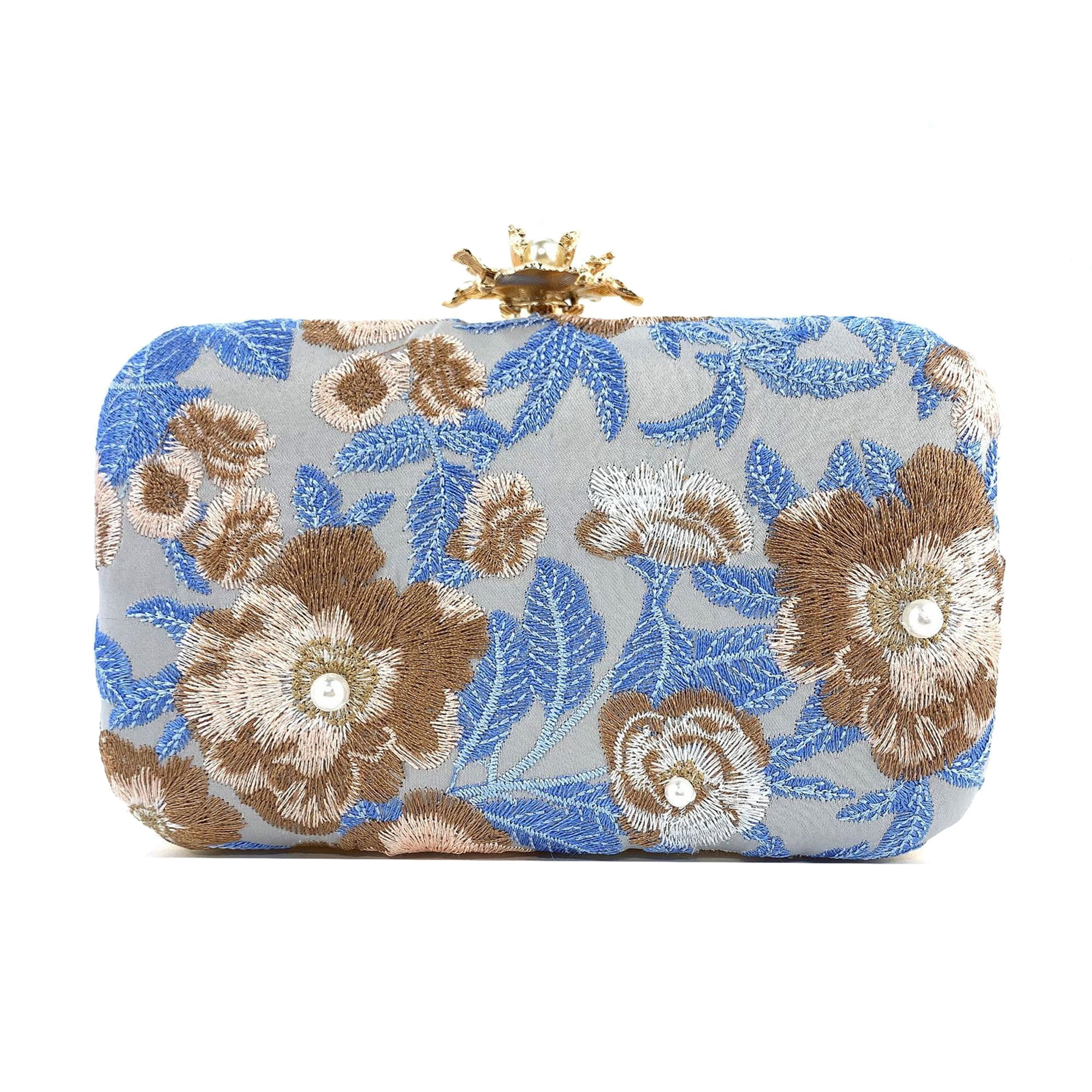 Sprifallbaby Women's Clutch Bag Embroidery Flower Beaded Retro Style ...