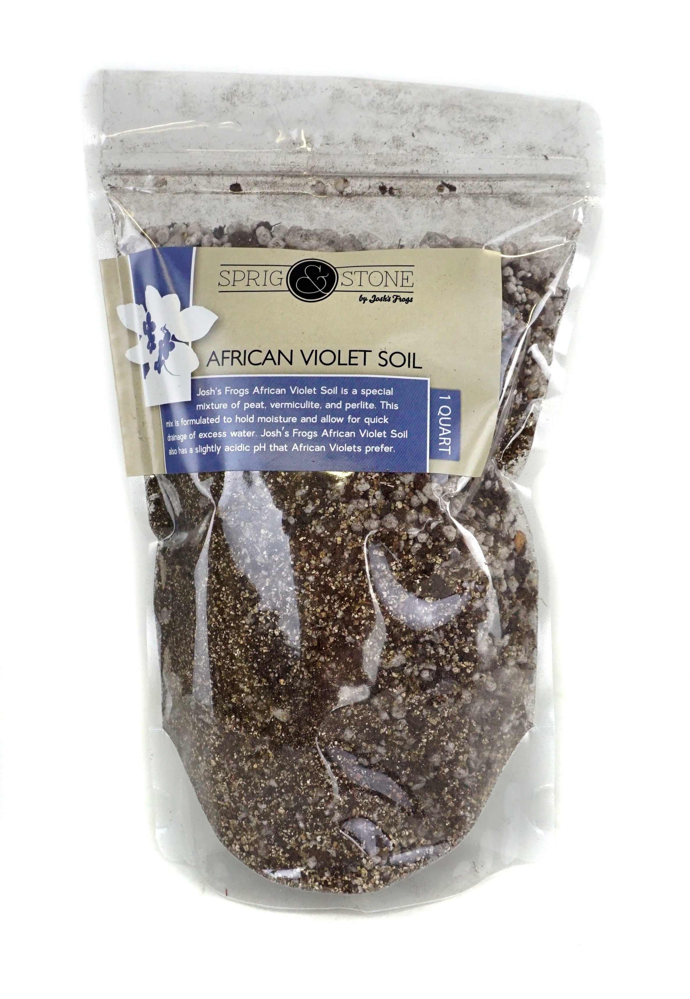 Josh's Frogs African Violet Soil (1 Quart) - Quick-Draining Mix for ...