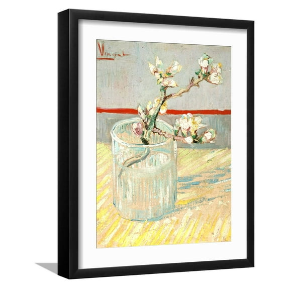 Art.com Sprig of Flowering Almond Blossom in a Glass, 1888 Giclee Print ...