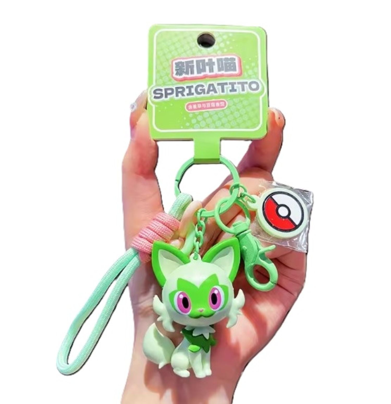 Sprigatito Pokémon Aroma Keychain – 3D Fragrance Pendant Figure with ...