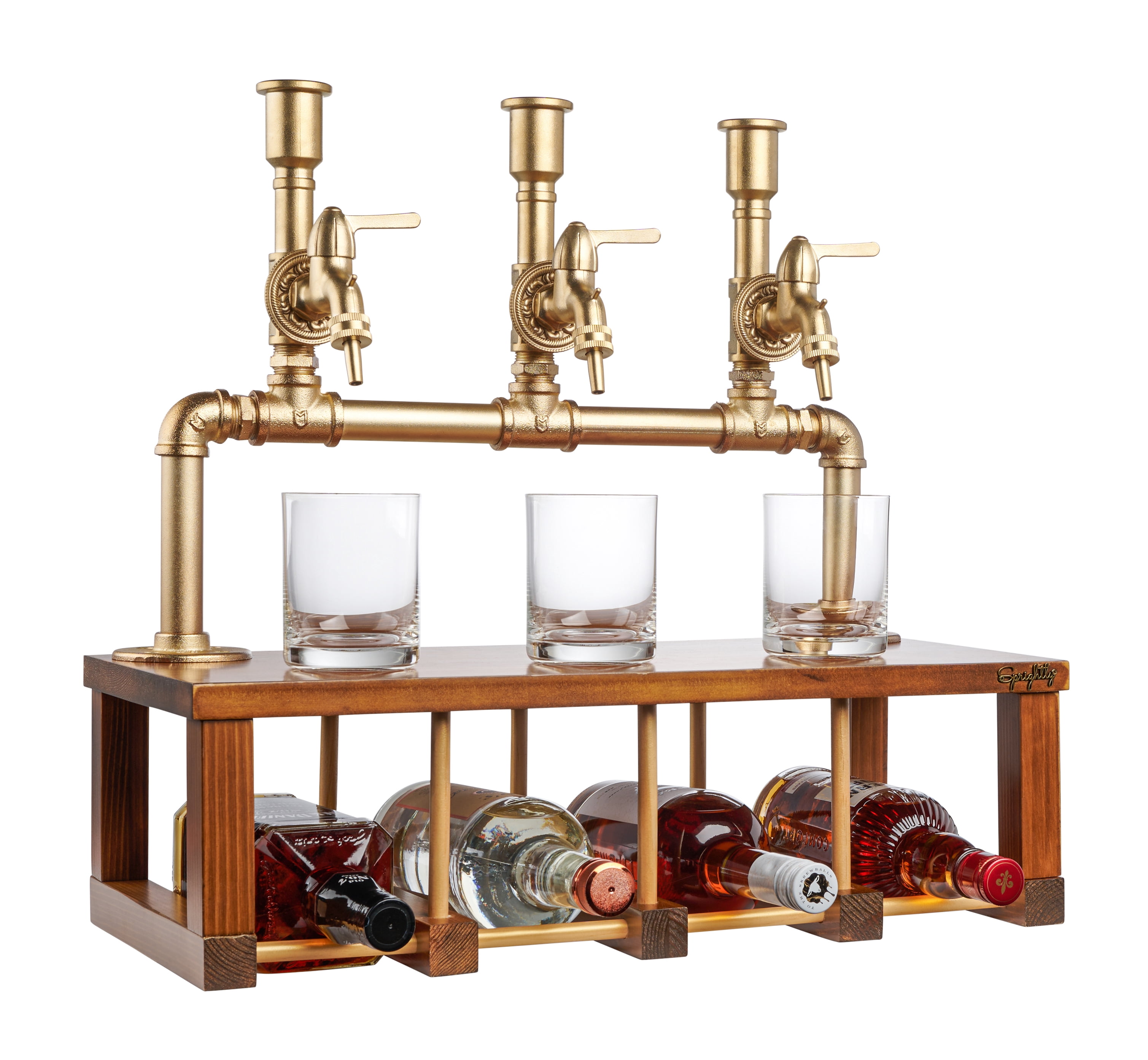 Sprightly Wine and Liquor Dispenser for Home Bar, Alcohol Liquor 3 ...