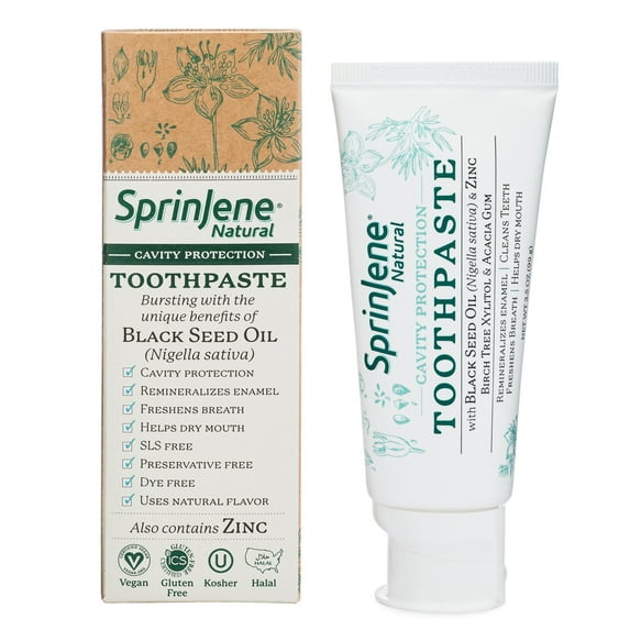 SprinJene Natural® Adult Cavity Protection Toothpaste 2 Pack Bundle ...