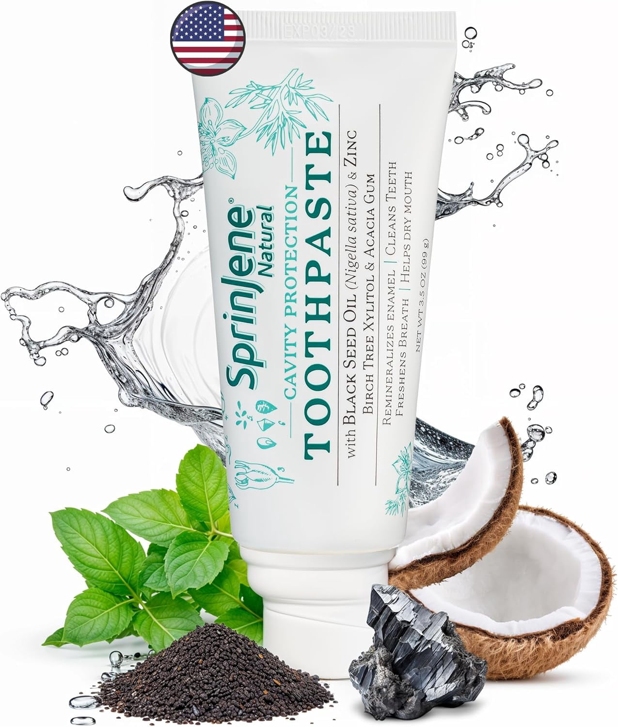 SprinJene Natural® Adult Cavity Protection Toothpaste - Walmart.com
