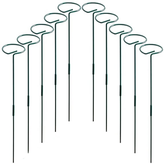 Spring 10 Set Plant Support Stakes 30 Inch Stem for Indoor Outdoor ...