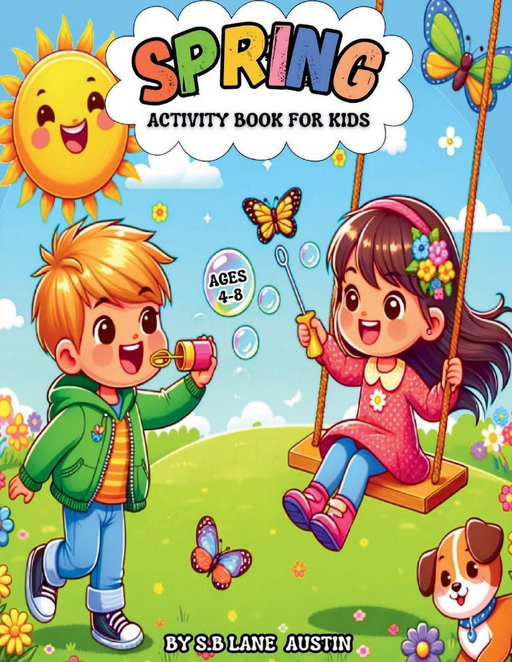Spring Activity Books For Kids Ages 4-8: A Fun Spring Themed Coloring ...