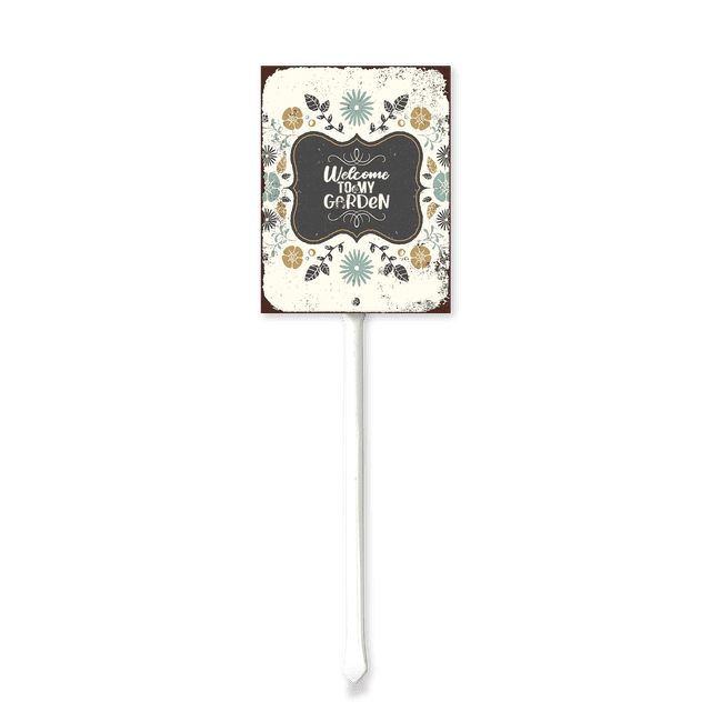 Spring Aluminum Outdoor Lawn Signs Garden Stakes Welcome Sign for ...