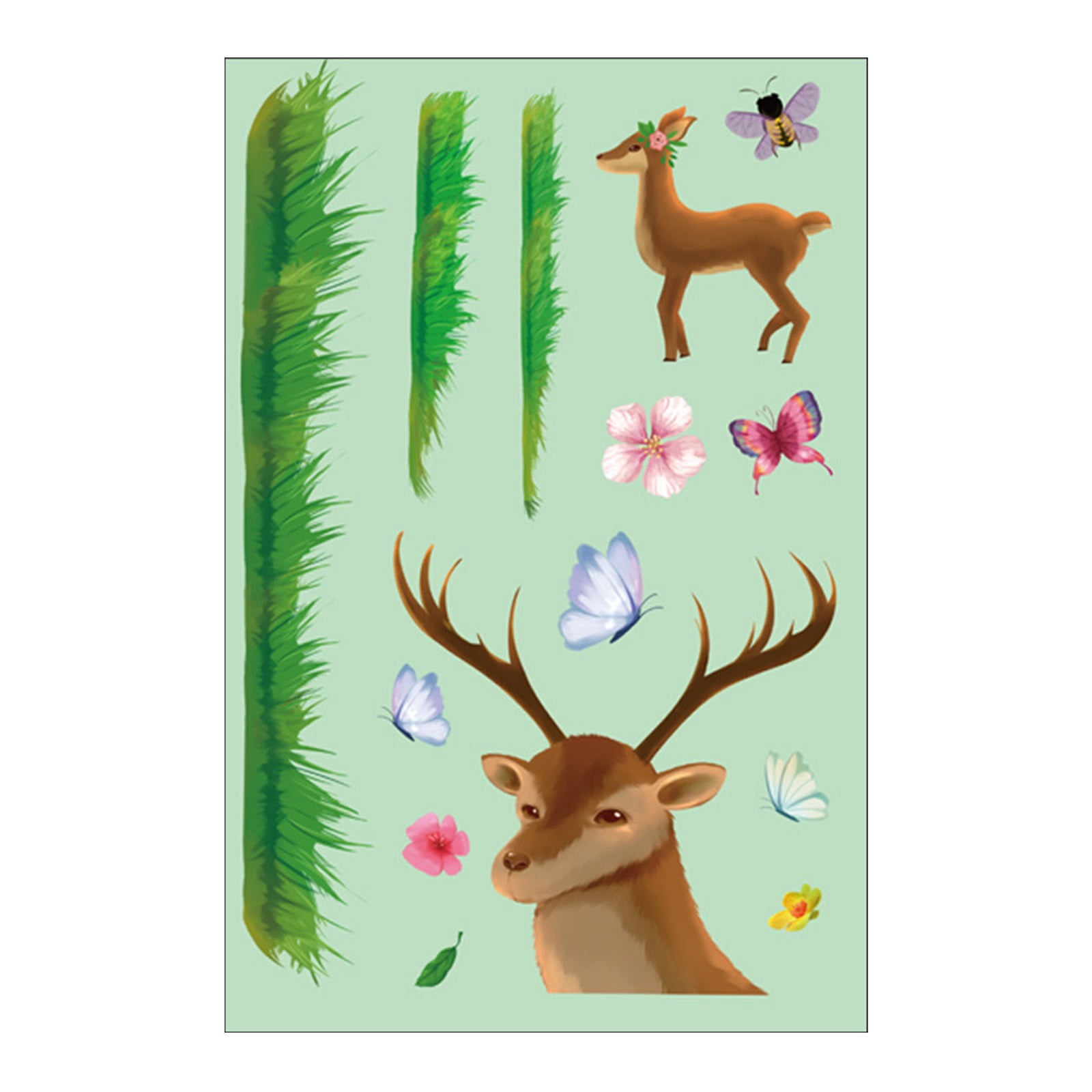 Spring Animal Thick Gel Stick Butterfly Window Gel Sticker Children And ...