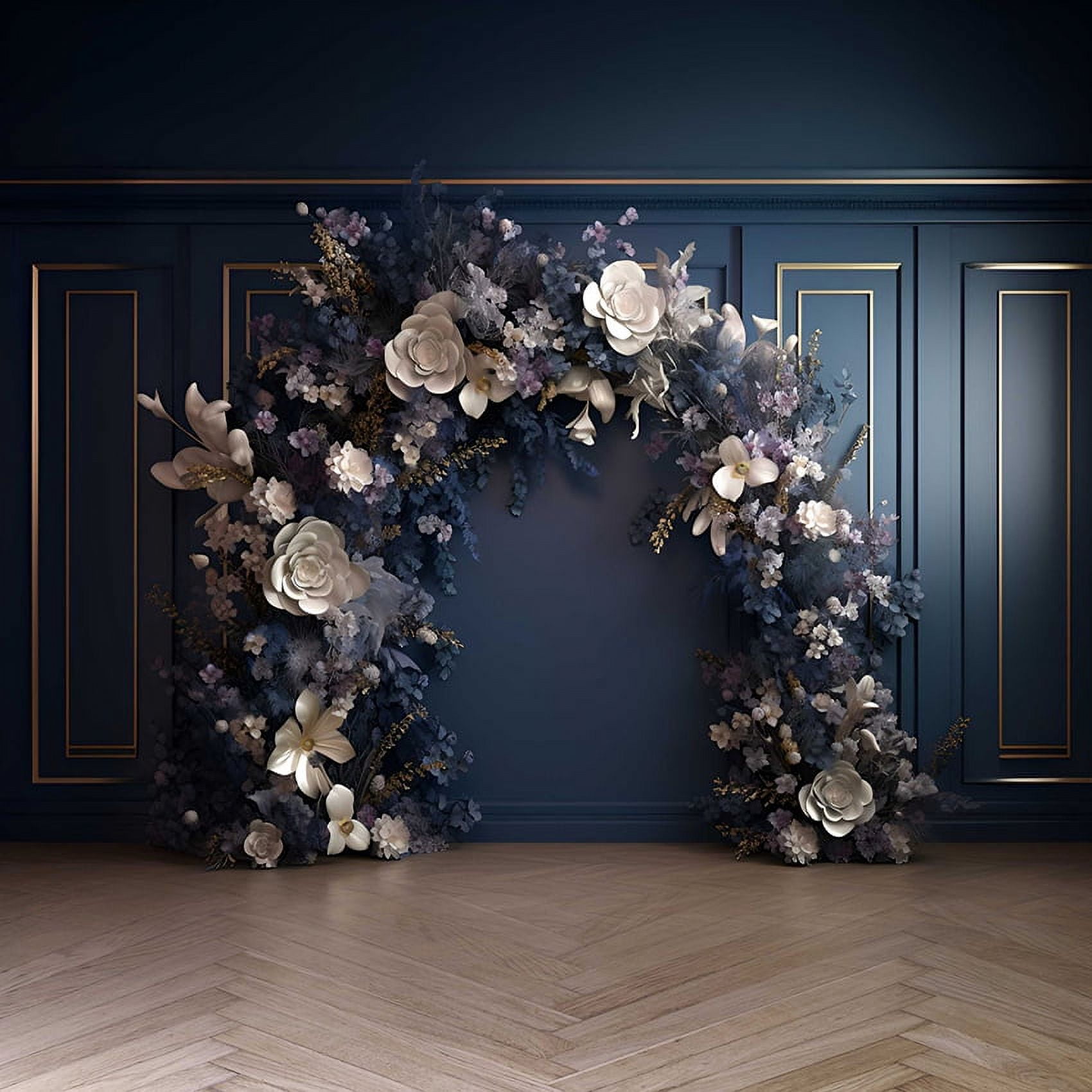 Spring Arch Flower Fireplace Kid Birthday Wedding Maternity Portrait r Backdrop Photo Studio ...