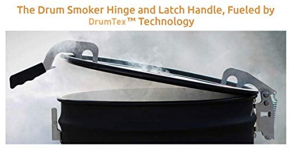 Spring Assisted UDS Lid Hinge for 55 gallon Stainless Steel Drum Smoker ...