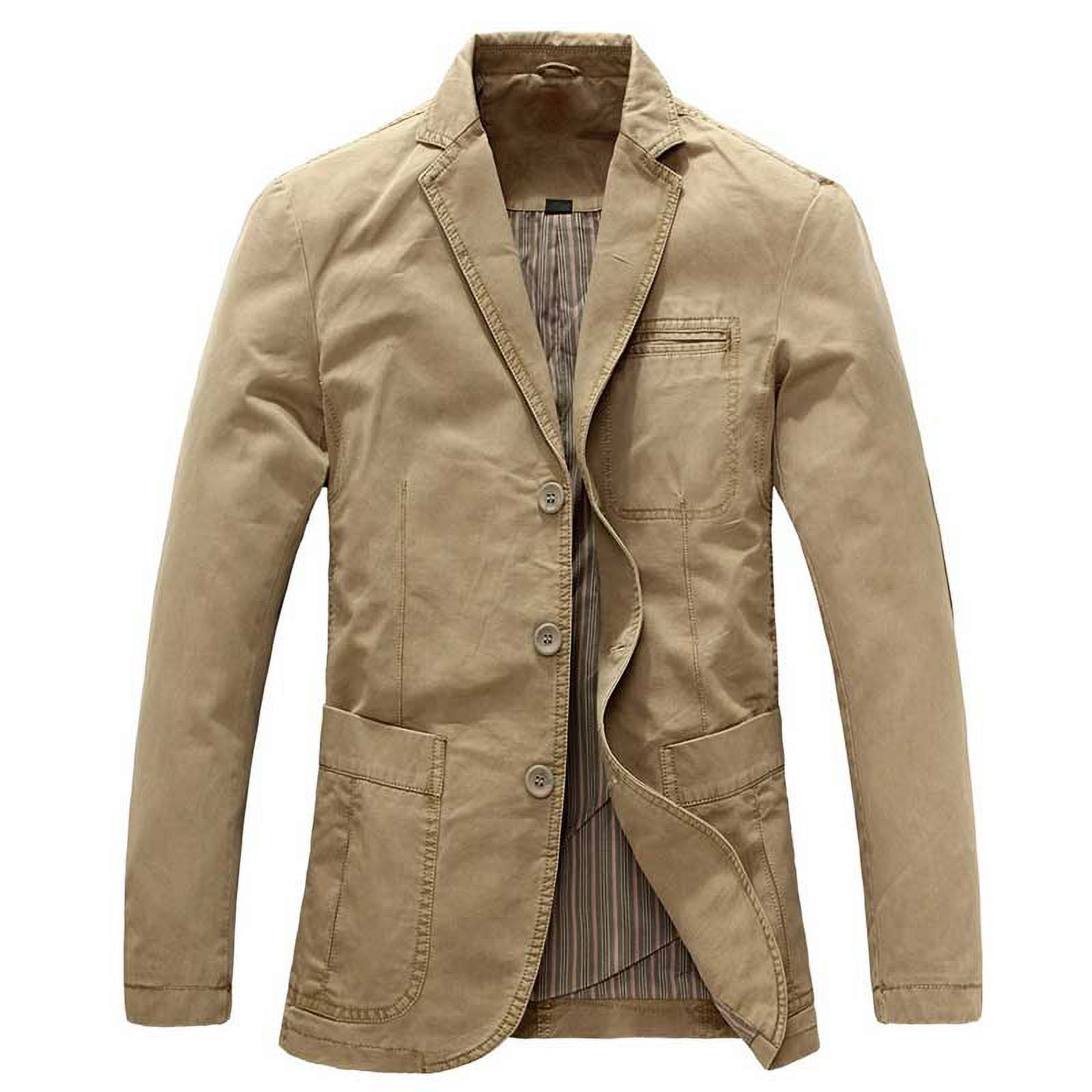 Spring Autumn Business Men's Pure Cotton Casual Suit Coat Male ...