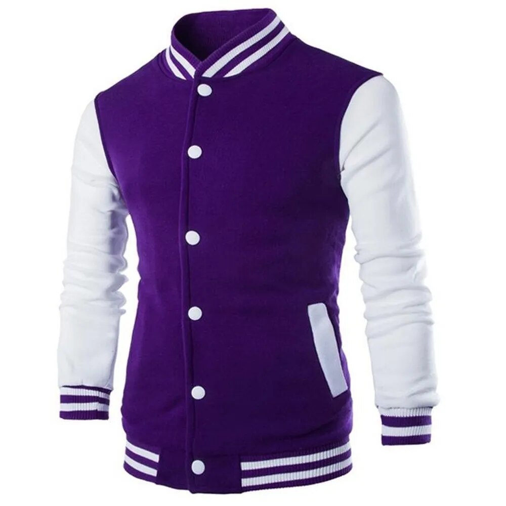 Spring Autumn Men's Pilot Bomber Couple Baseball Jacket University ...