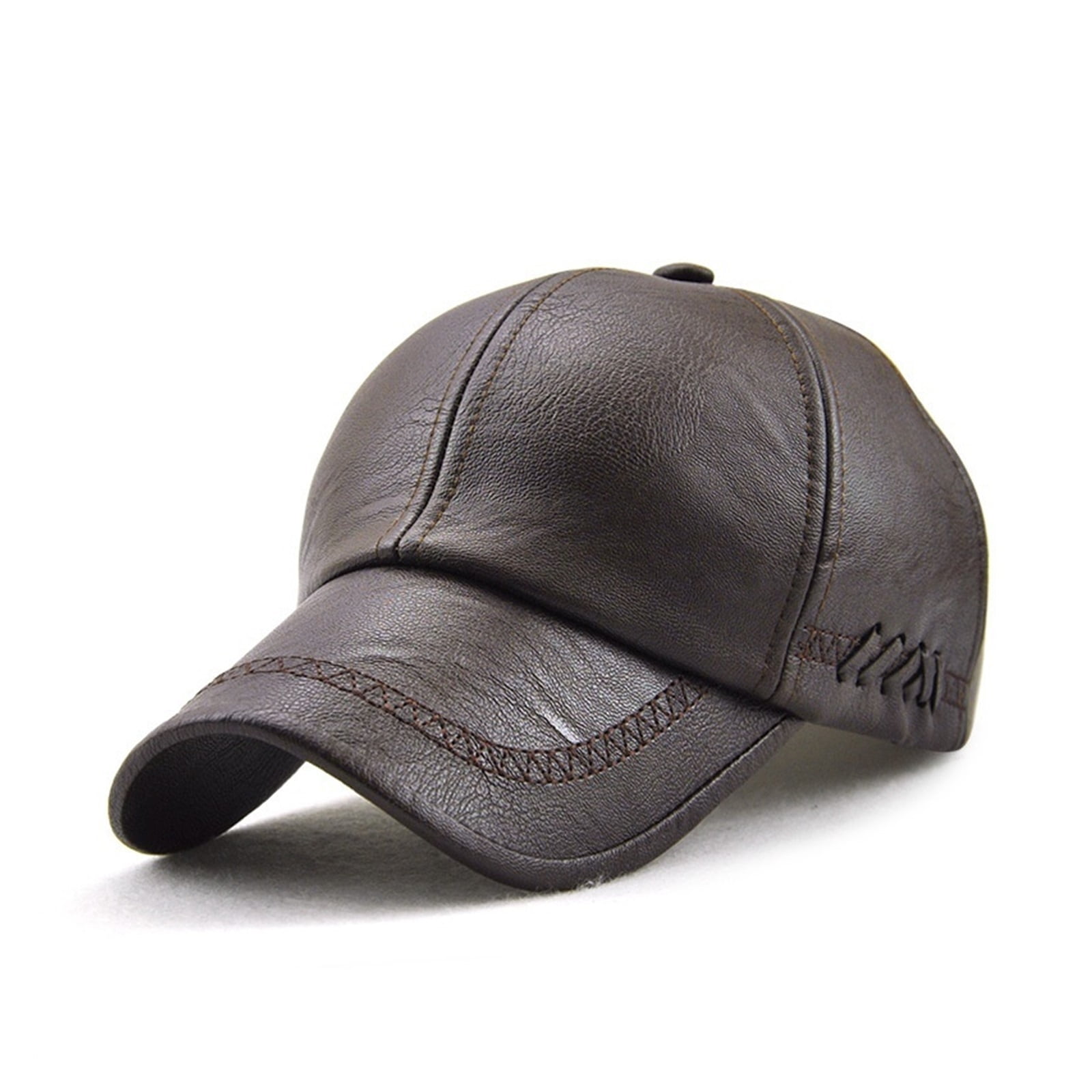 Spring Autumn Winter Dad Leather Caps Outdoor Leisure Baseball Cap ...