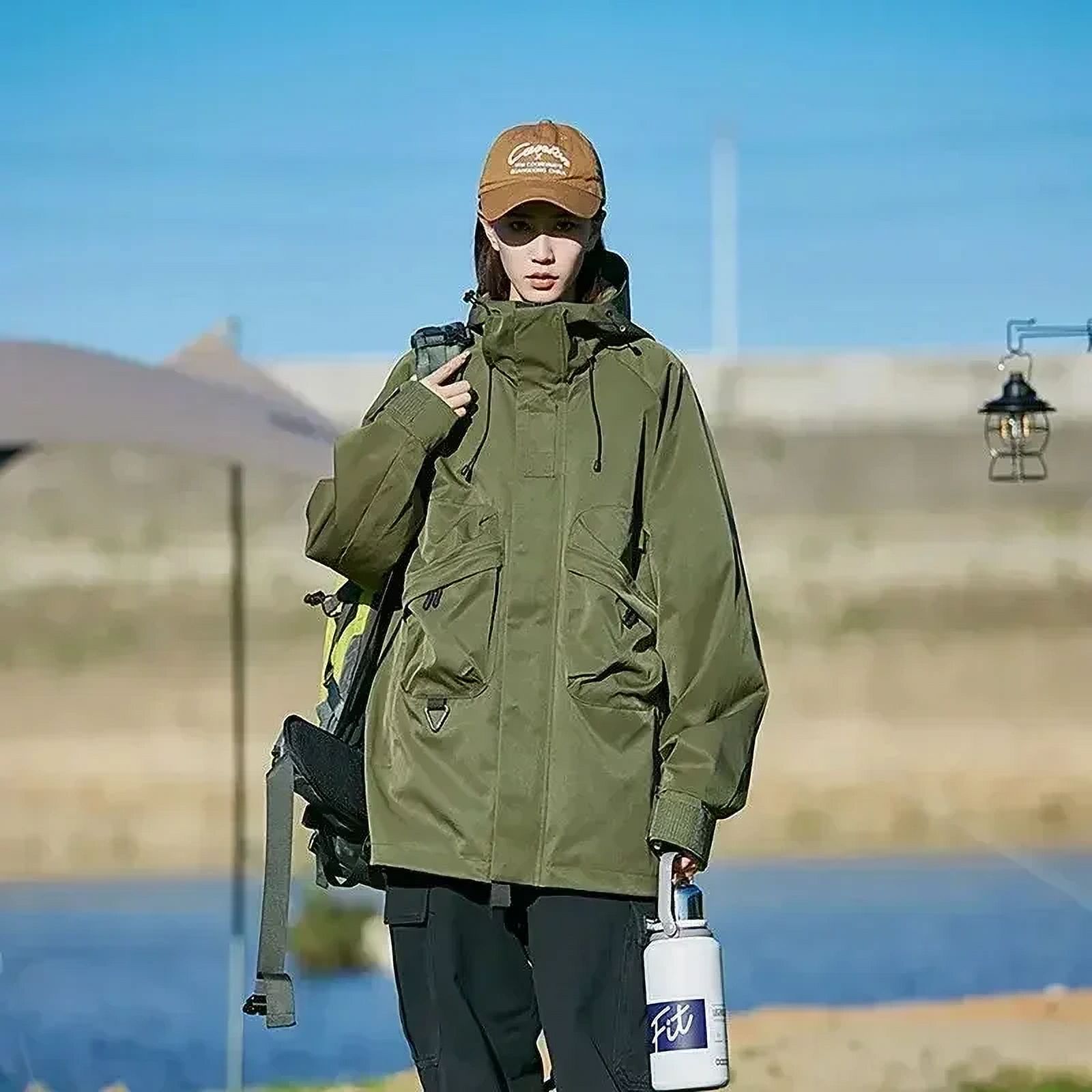 Spring, Autumn, and Winter New Couple Camping Essential Outdoor Sprint ...