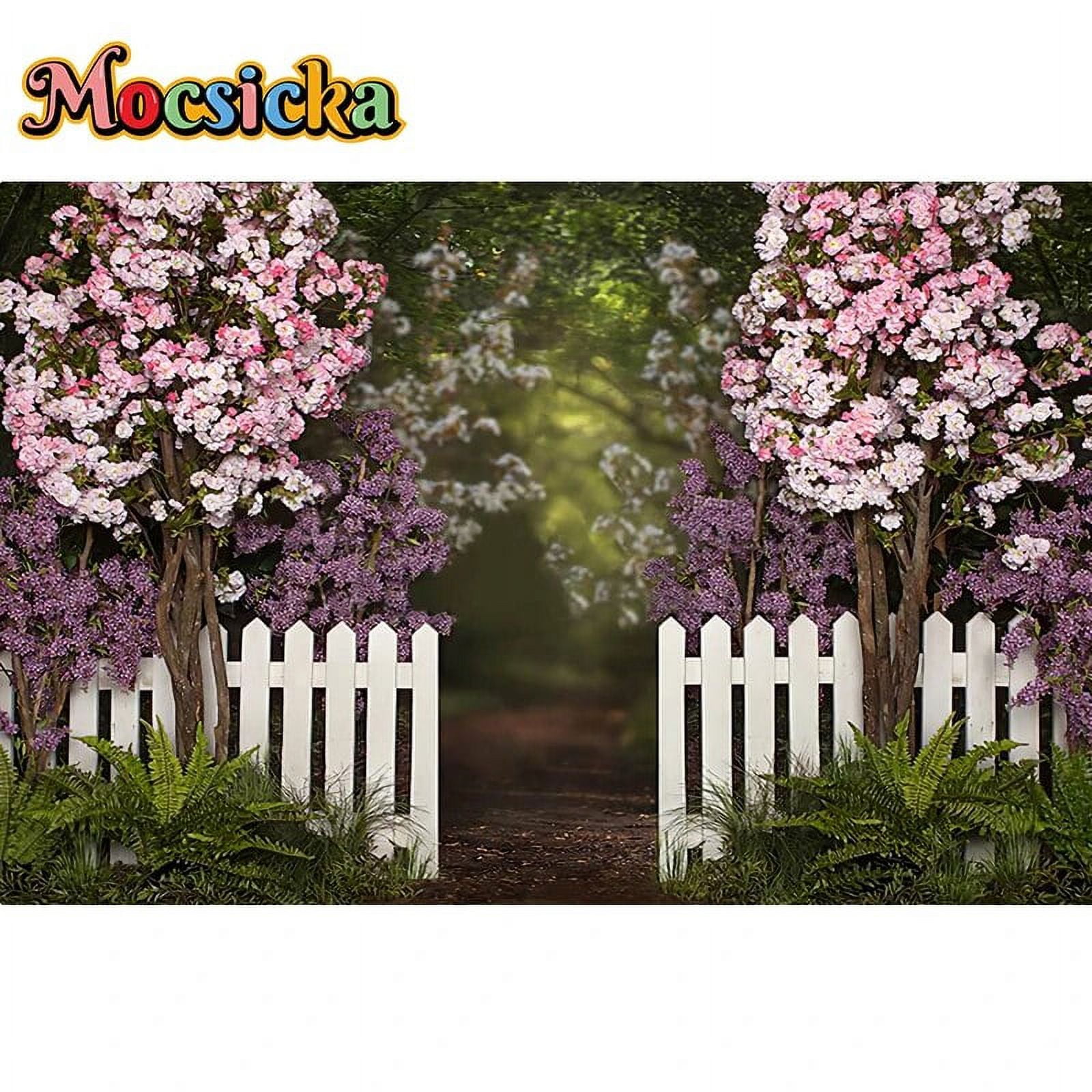 Spring Backdrop for Photography Green Leaves Wreath Spring Newborn ...