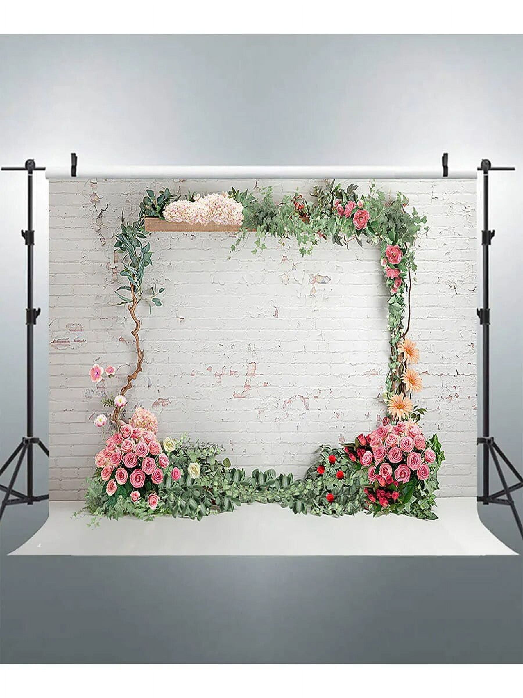 Spring Backgrounds for Photography Flowers Brick Wall Child Birthday ...