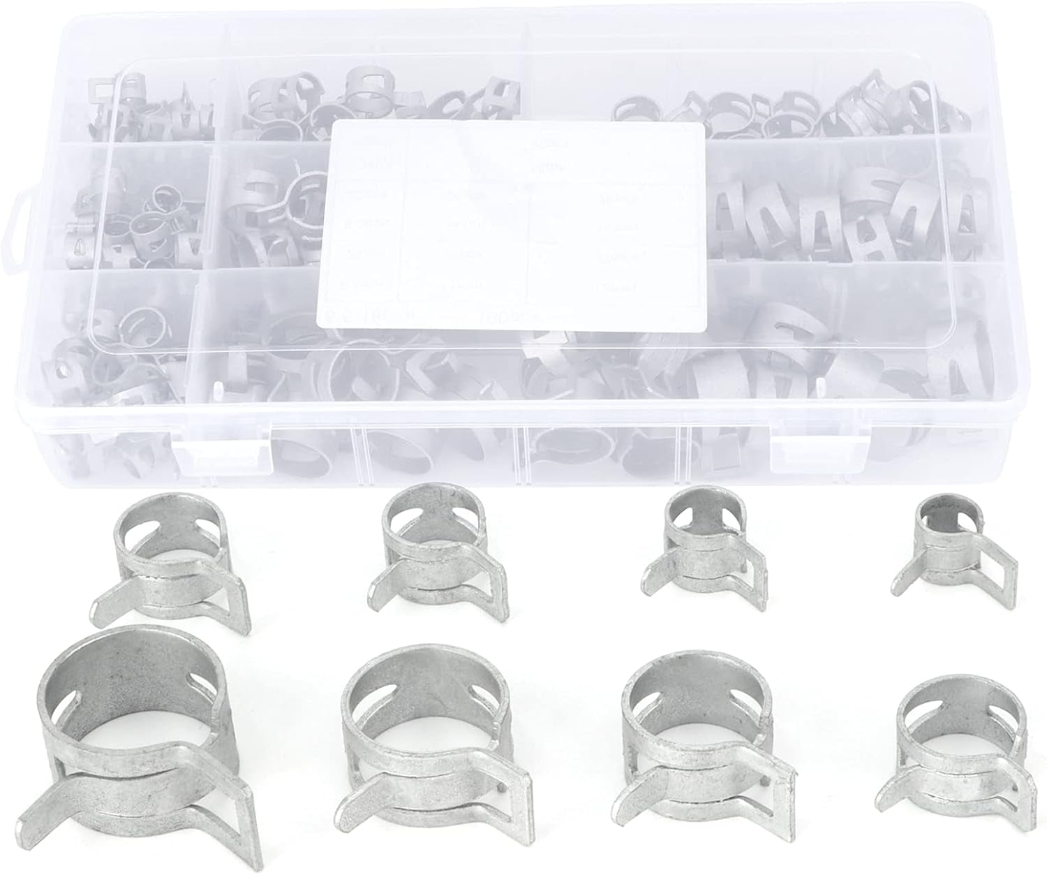 Spring Band Hose Clamps, Stainless Steel Silicone Vacuum Hose ...